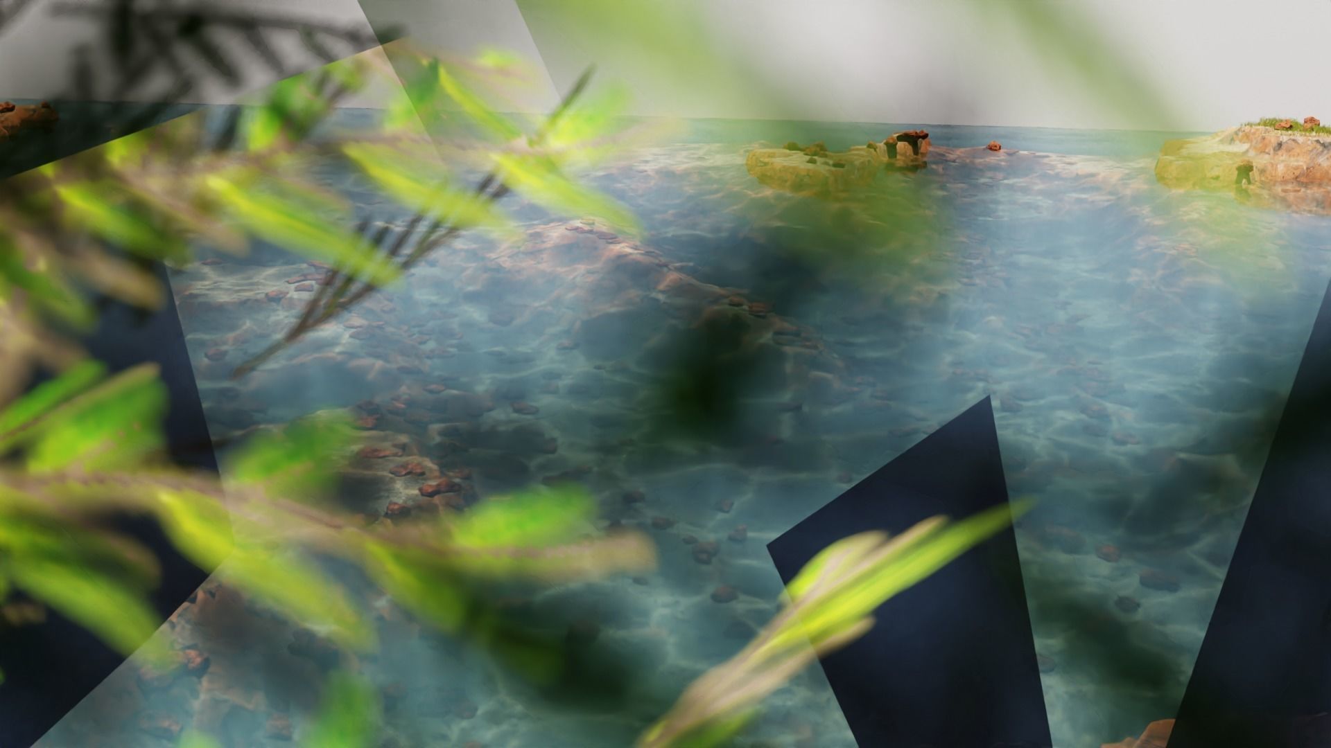 lake mountain high day 3D model | CGTrader