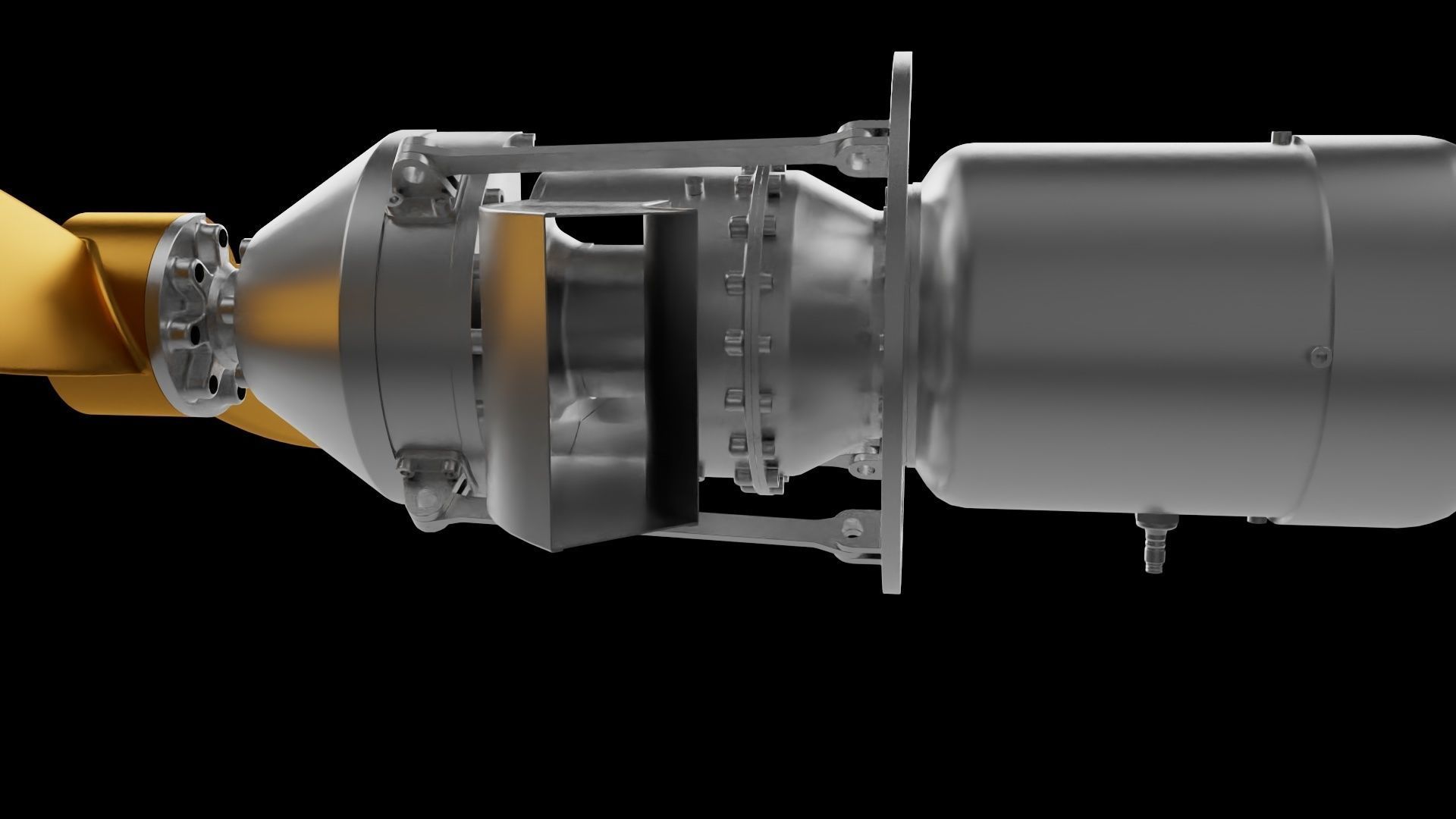 Turboprop engine KJ-66 3D model | CGTrader