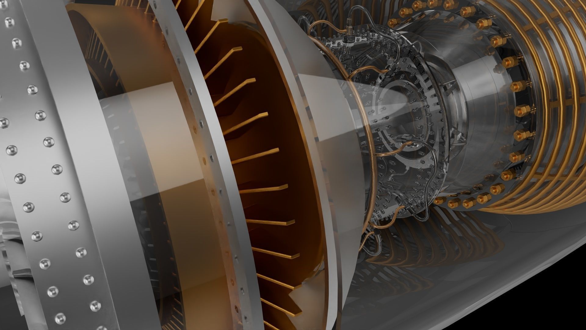 Jet aircraft engine 3D model | CGTrader