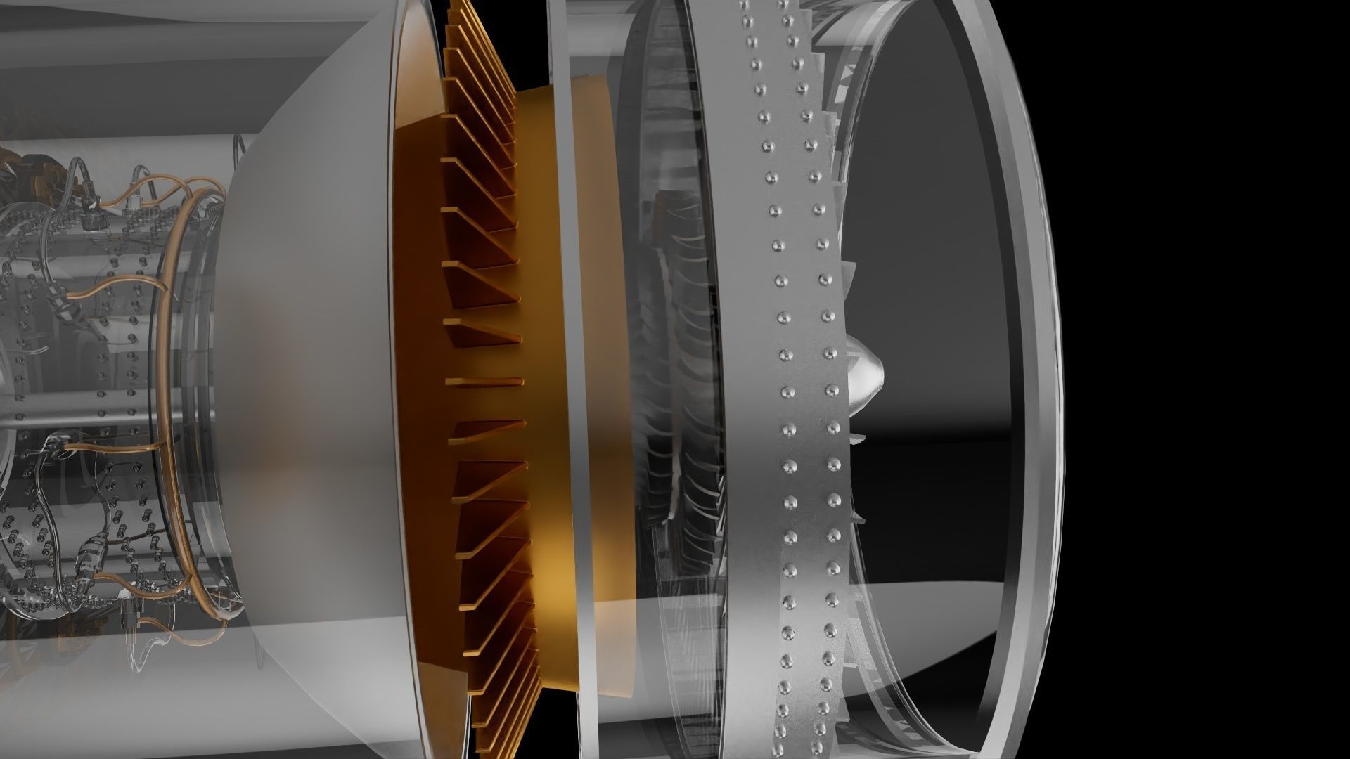 Jet aircraft engine 3D model | CGTrader