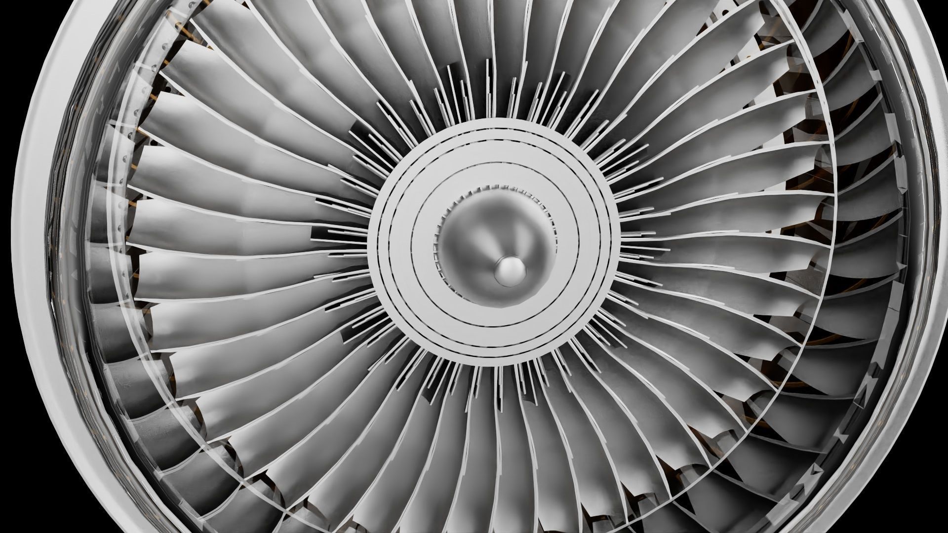 Jet aircraft engine 3D model | CGTrader