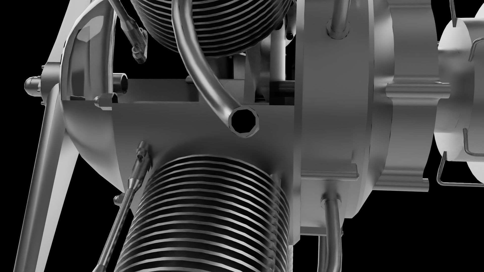 Inline six-cylinder engine 3D model | CGTrader