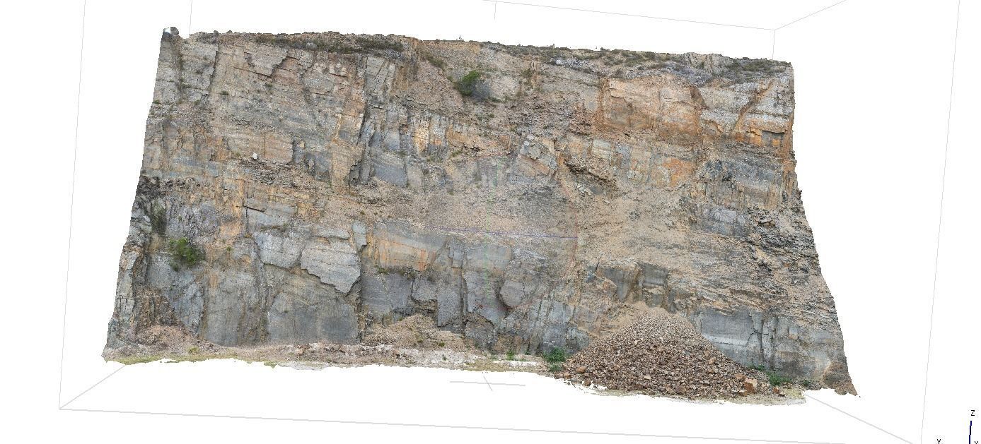 quarry rock face 3D model | CGTrader