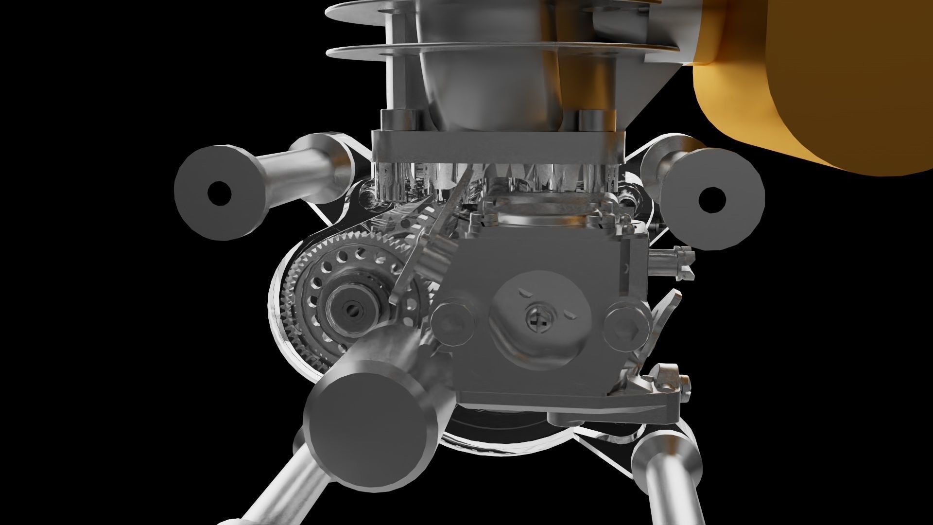 Model aircraft engine RS55 3D model | CGTrader