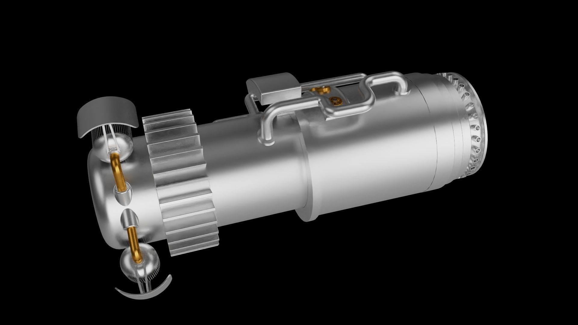 Aircraft turbine engine 3D model 3D printable | CGTrader