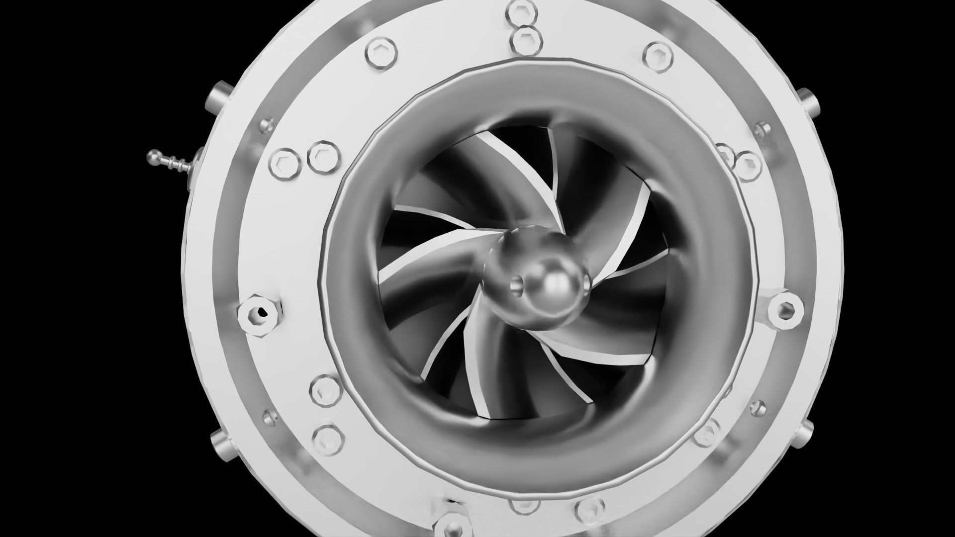 Micro gas turbine engine wren-mw54 3D model | CGTrader