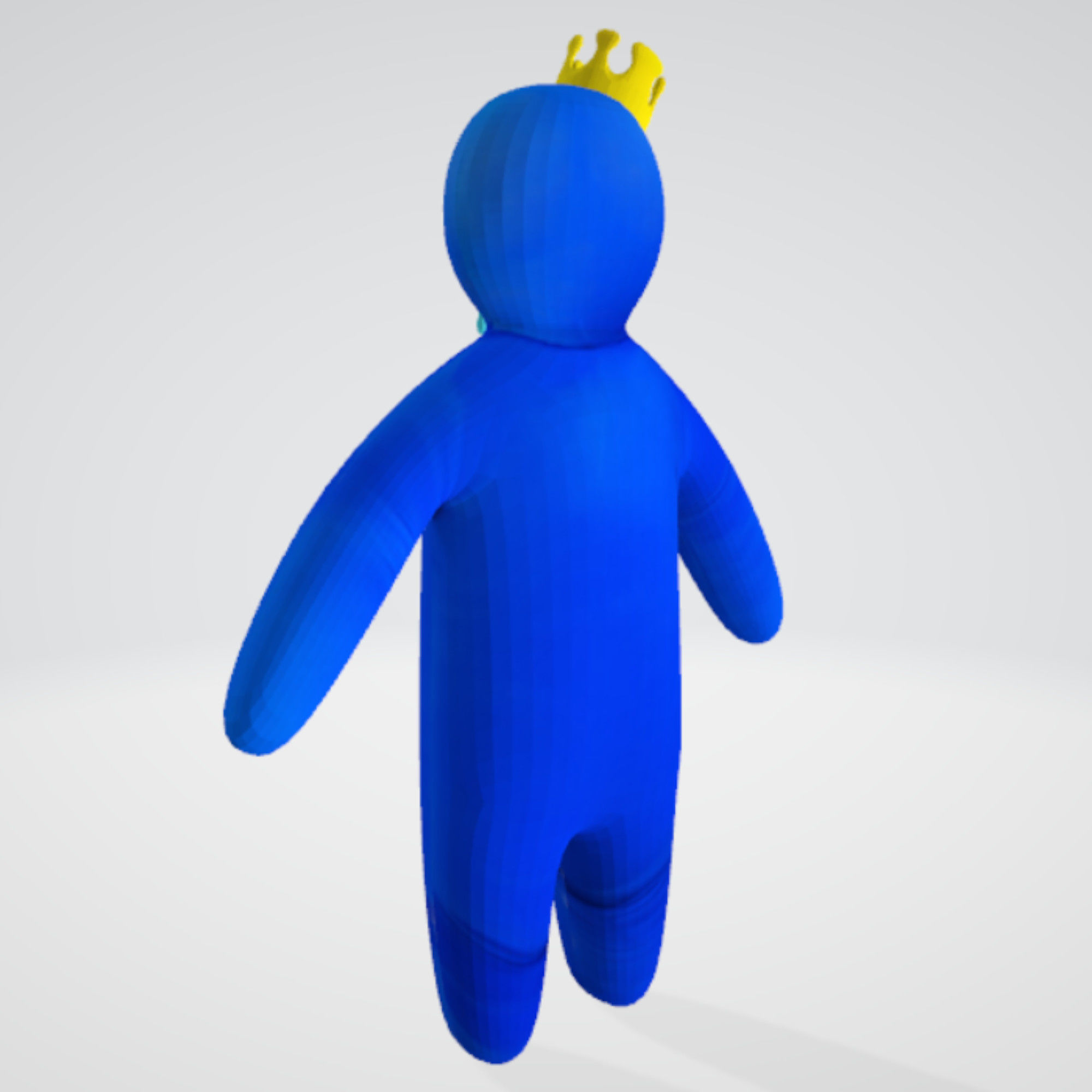 3D model Blue Rainbow Friends Inspired Rigged Character Low-Poly 3D ...