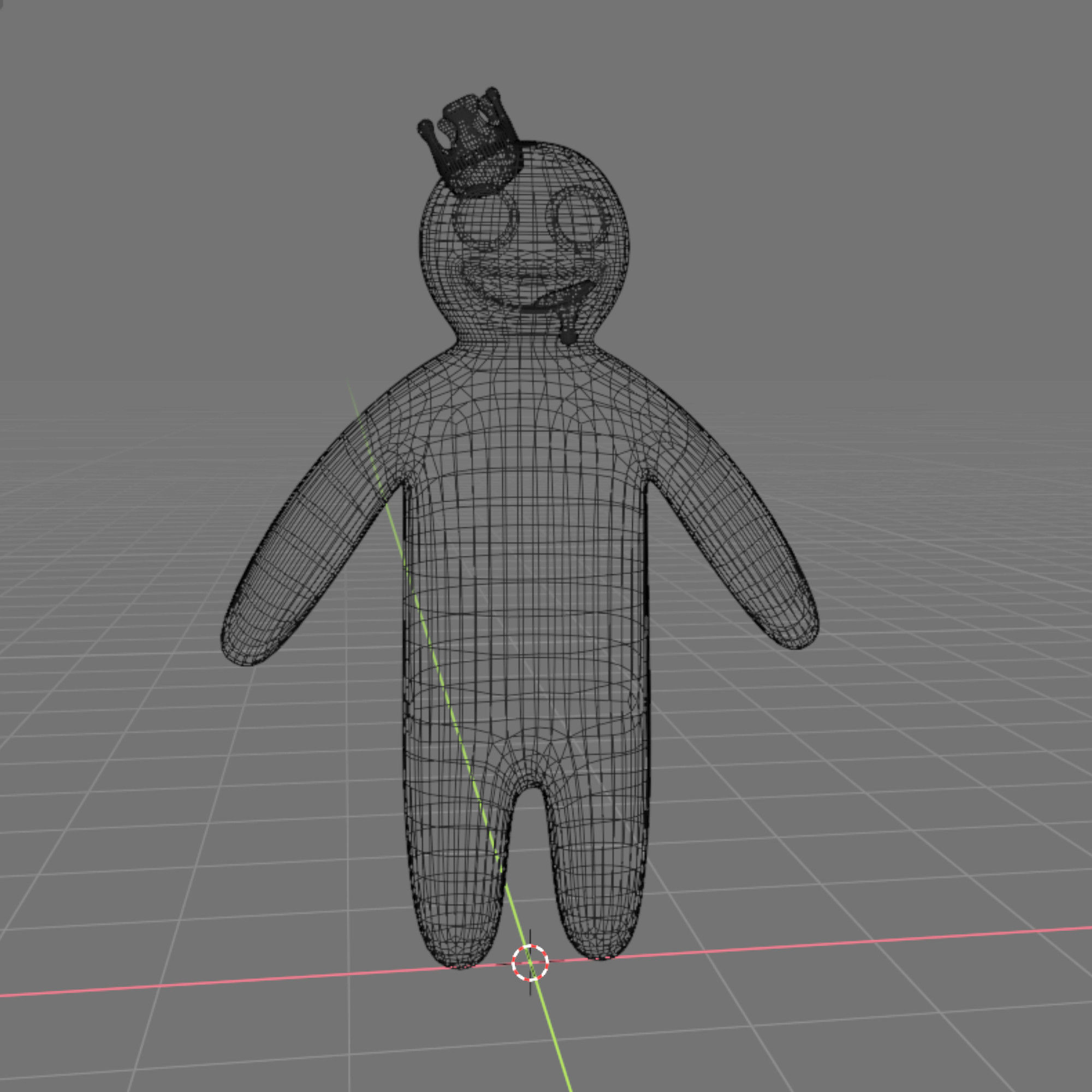 3D model Blue Rainbow Friends Inspired Rigged Character Low-Poly 3D ...