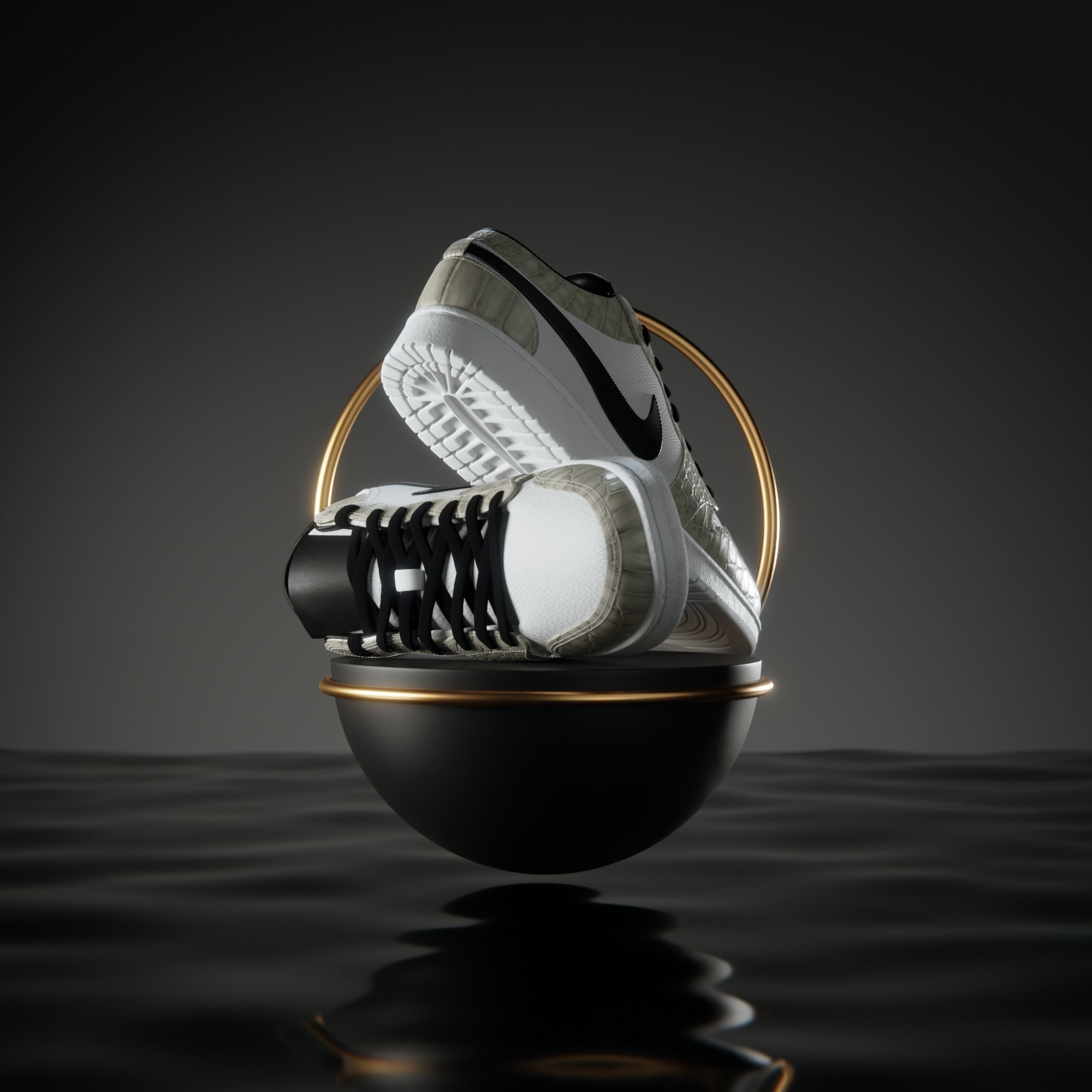 Product animation shoe animation blender project file free 3D model ...