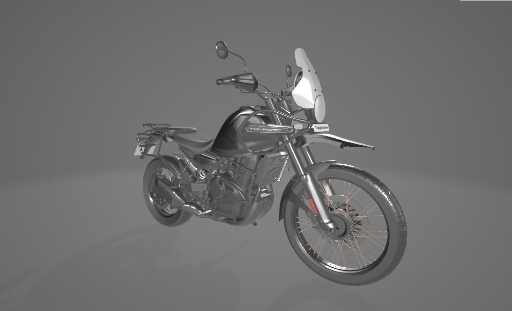 Royal Enfield Himalayan-450 Adventure 3D model | CGTrader