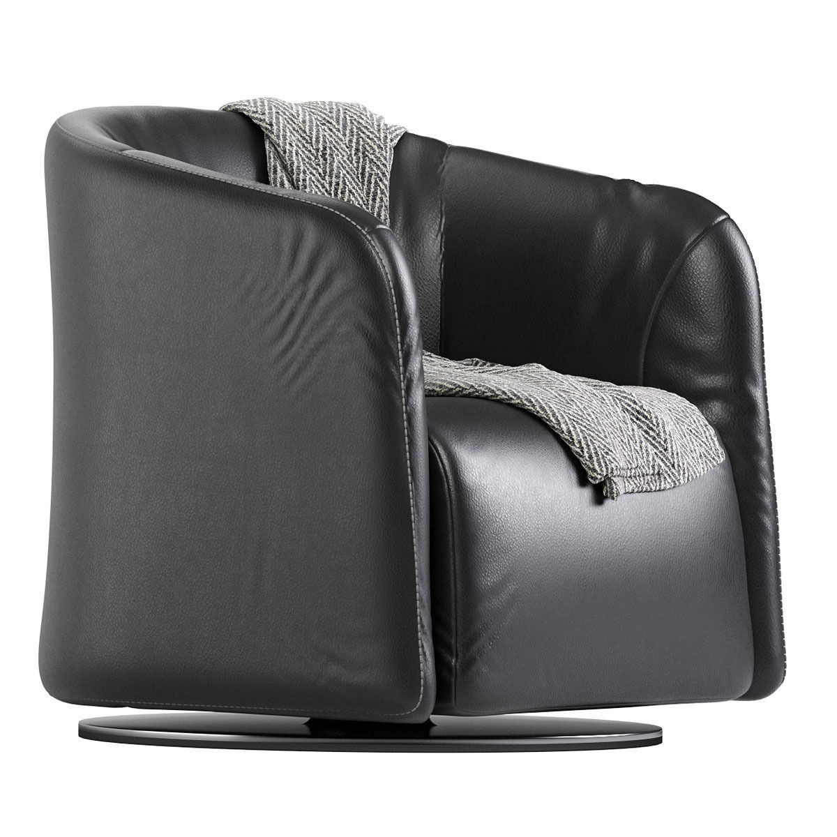 Logos Armchair Leather By Natuzzi 3D model | CGTrader