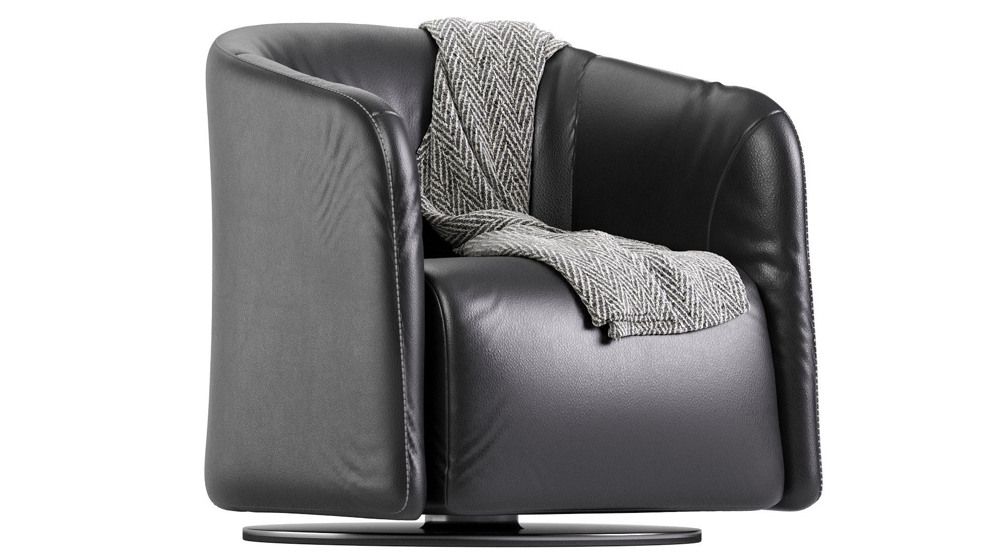 Logos Armchair Leather By Natuzzi 3D model | CGTrader