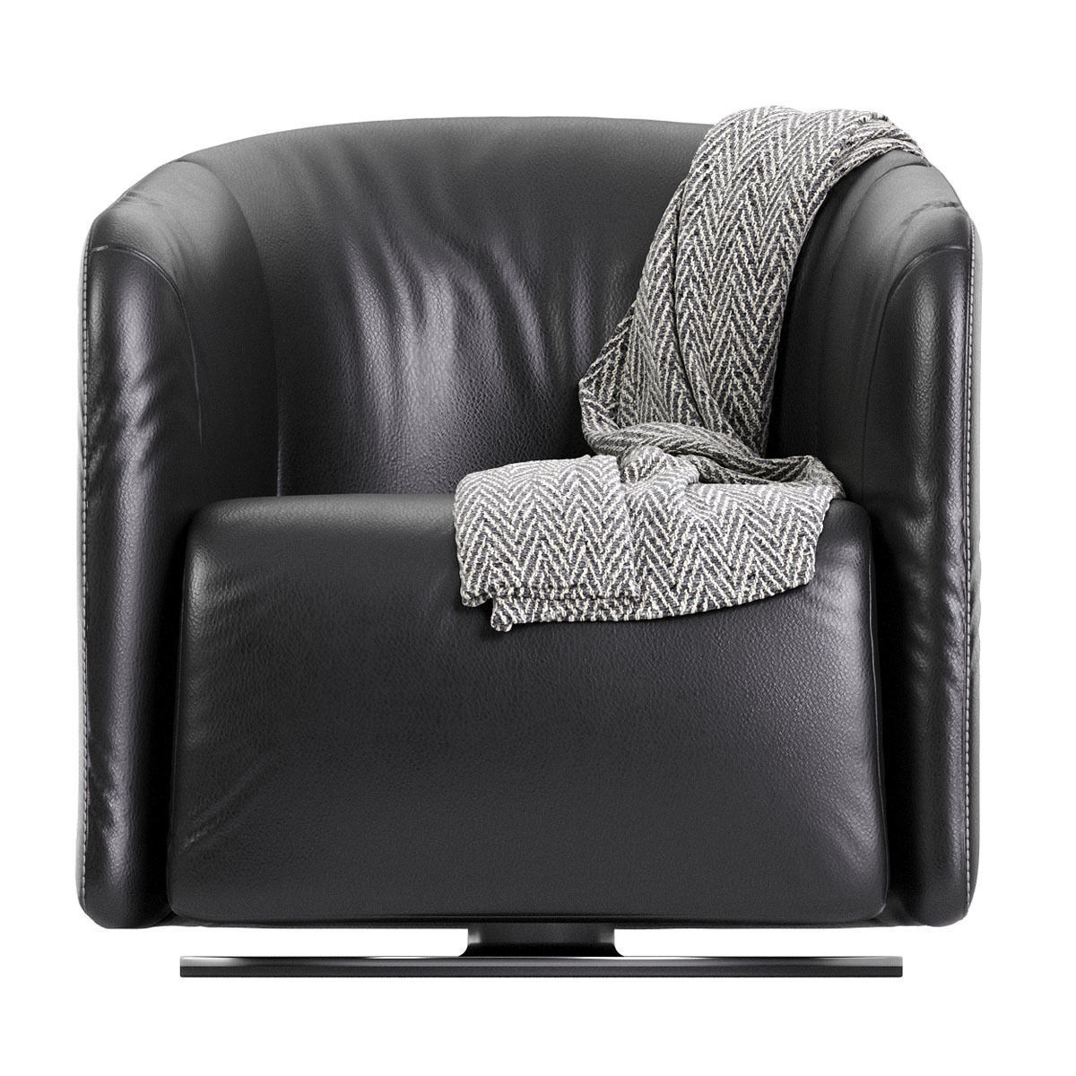 Logos Armchair Leather By Natuzzi 3D model | CGTrader