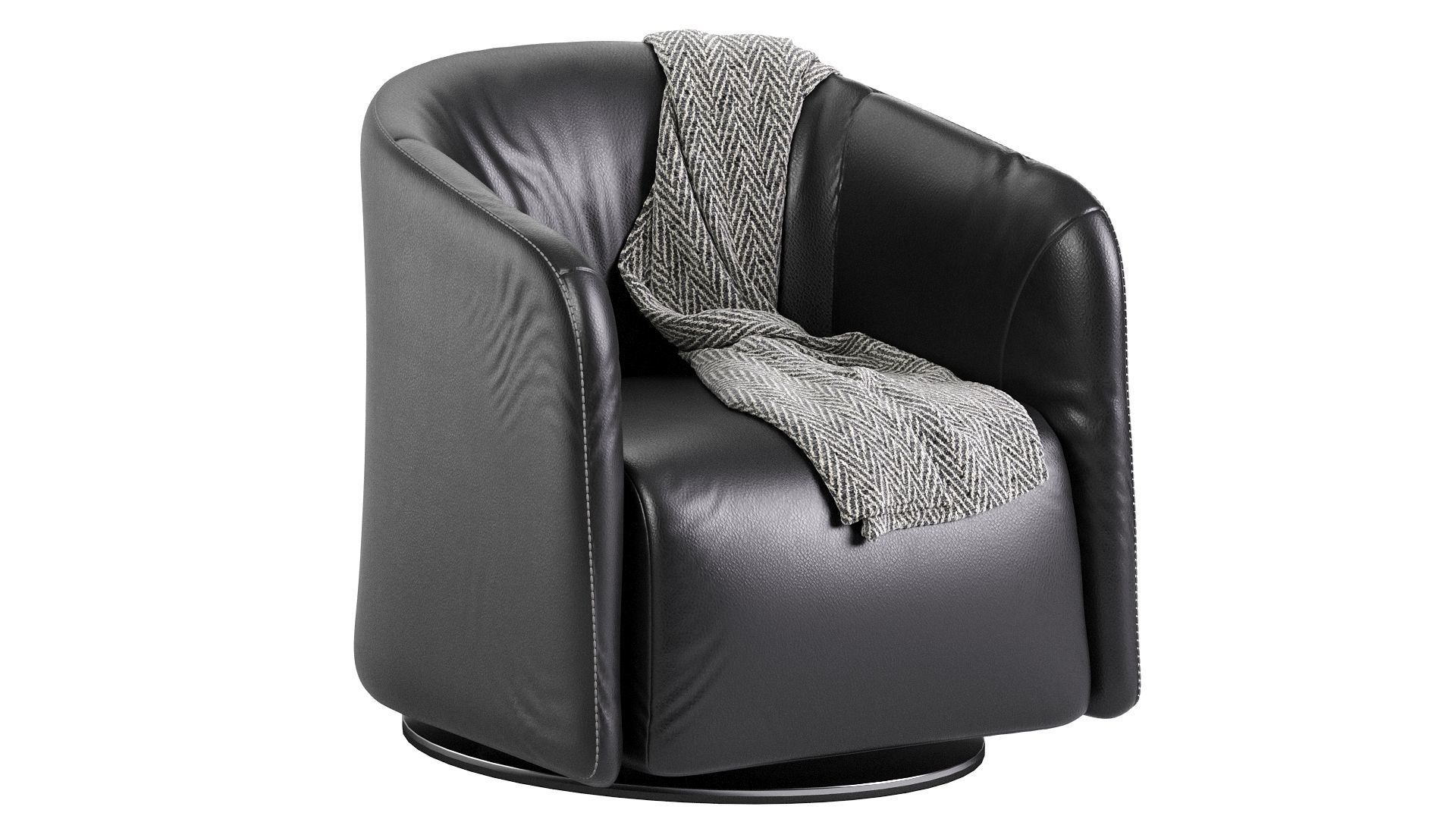 Logos Armchair Leather By Natuzzi 3D model | CGTrader