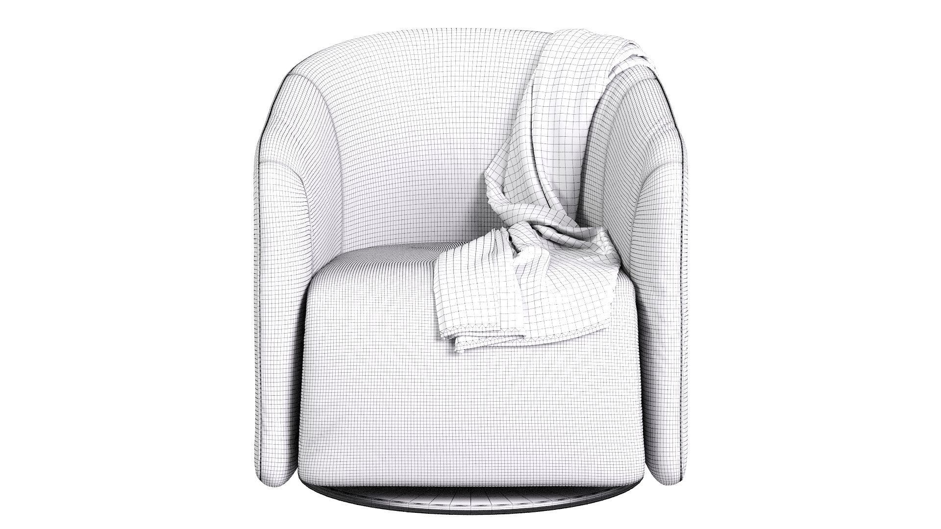 Logos Armchair Leather By Natuzzi 3D model | CGTrader