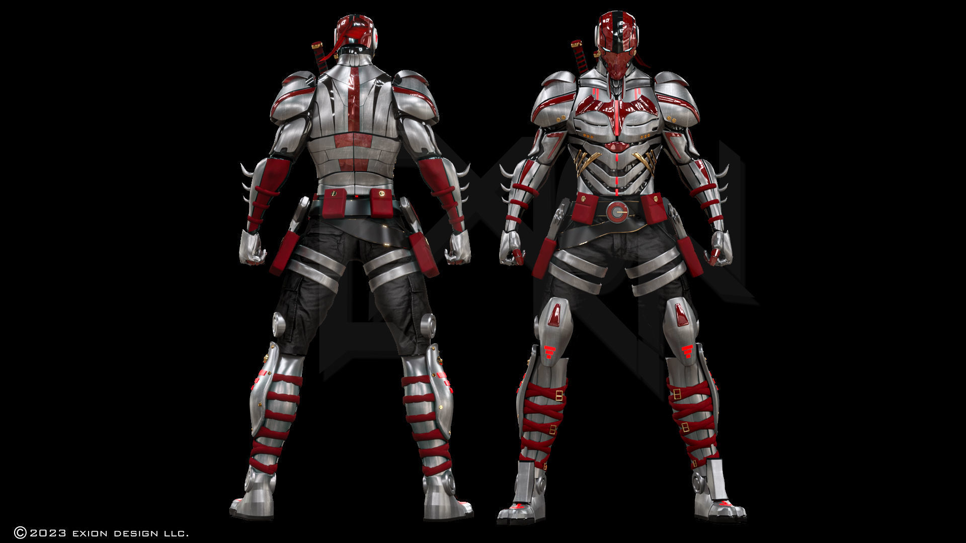 Red Hood Red Ronin 3D model rigged | CGTrader