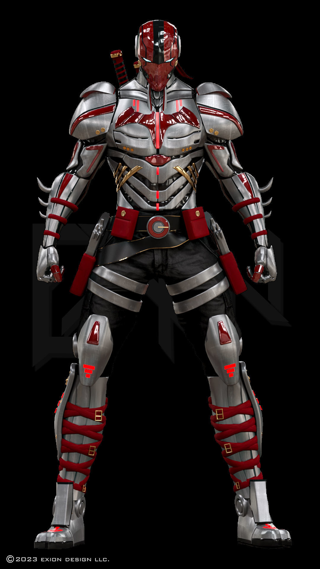 Red Hood Red Ronin 3D model rigged | CGTrader