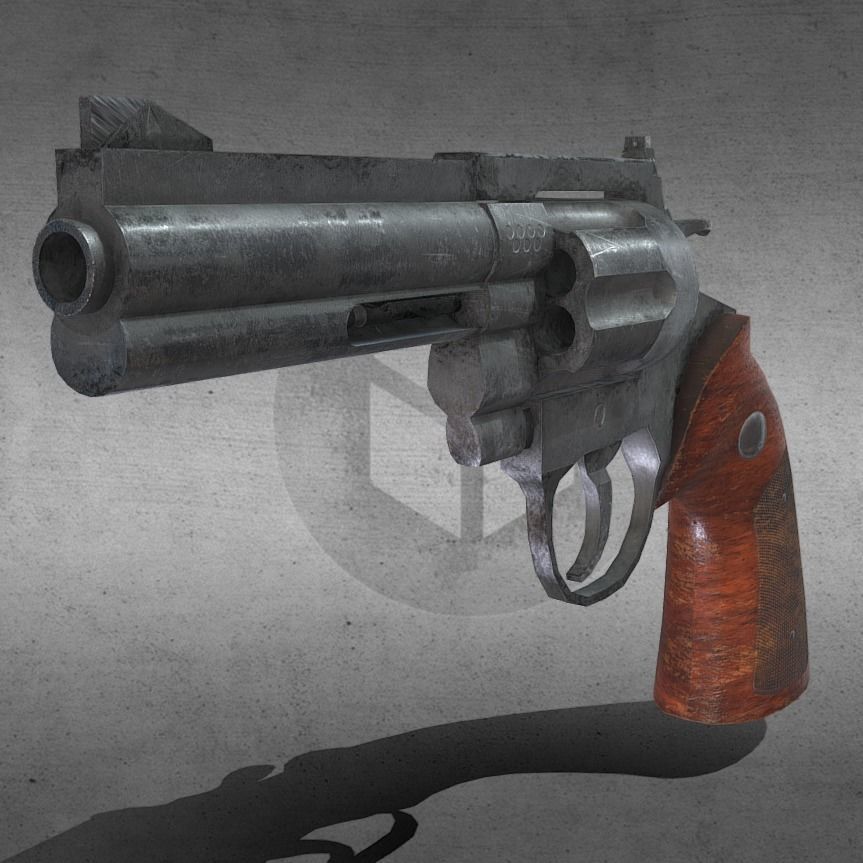 3D model Colt-Python Revolver FBX-2048px VR / AR / low-poly | CGTrader
