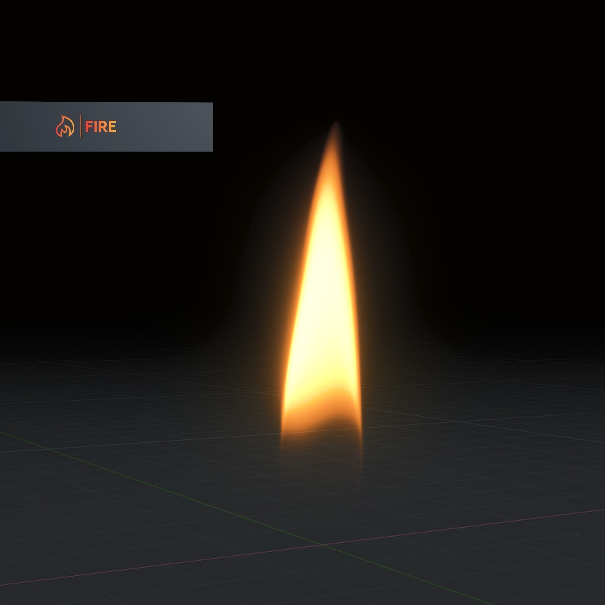 Candle Flame 3D Animation 500 Frames 3D model animated | CGTrader