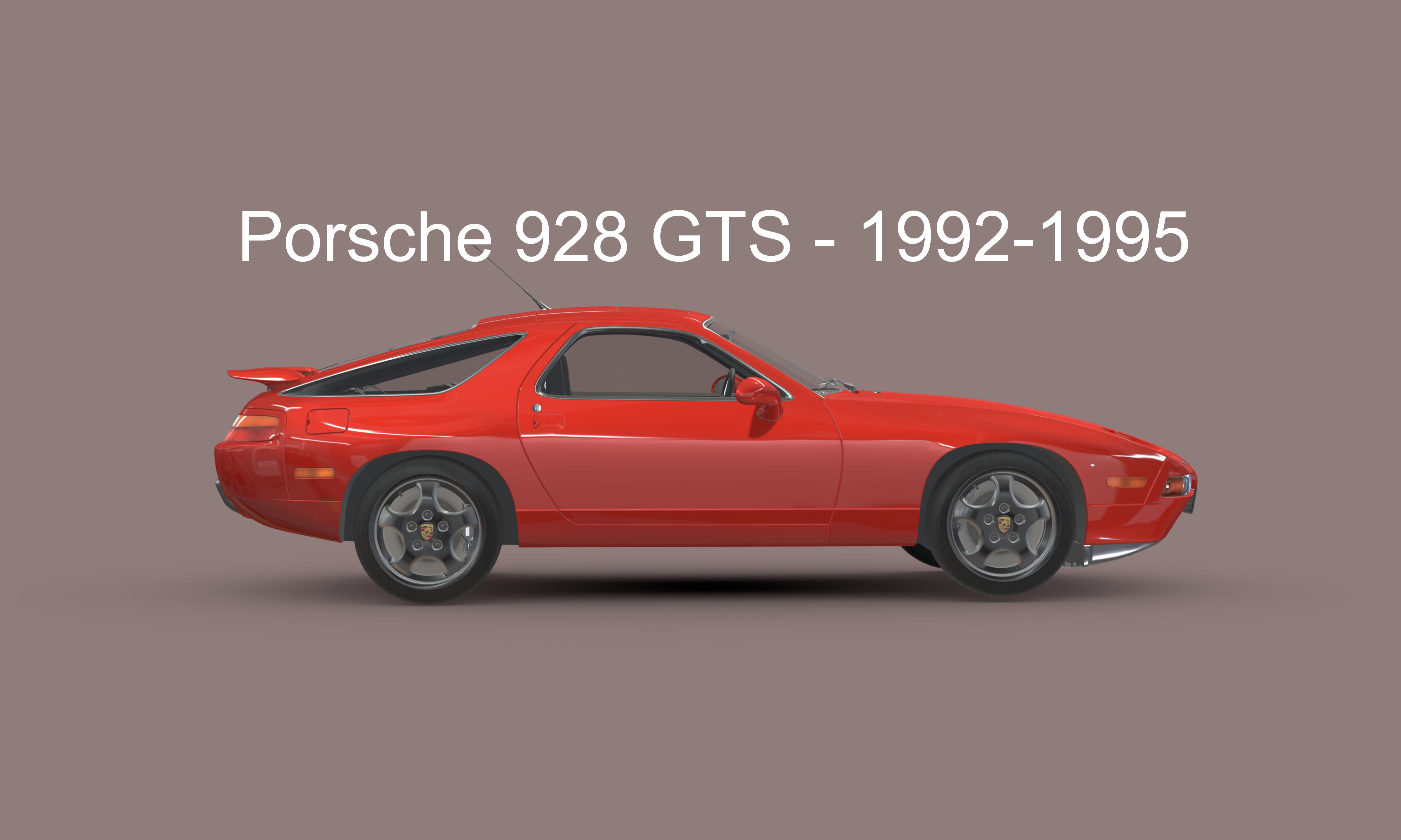Porsche 928 GTS - 1992-1995 3D model | CGTrader