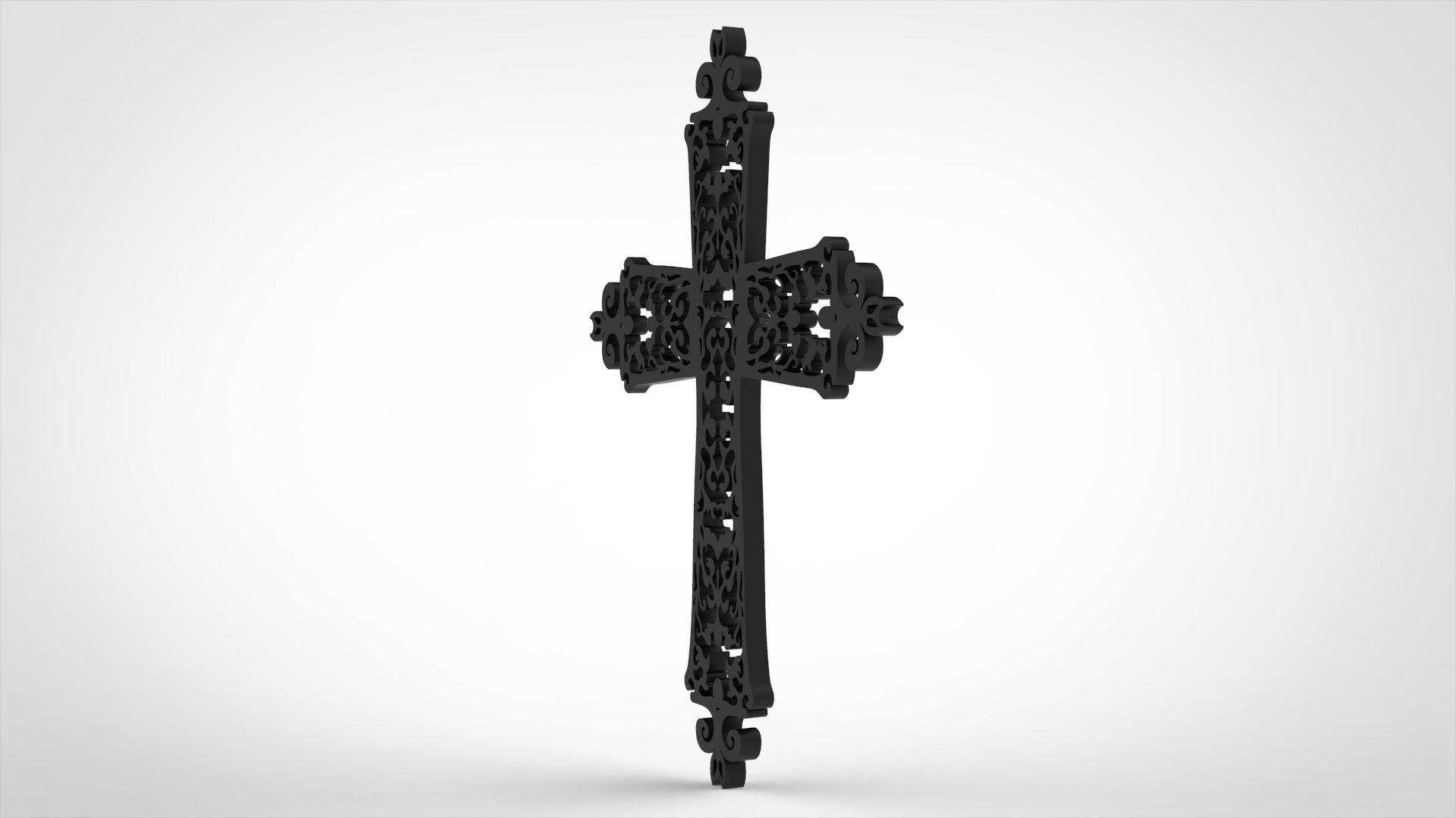 Perforated Cross 3D model 3D printable | CGTrader