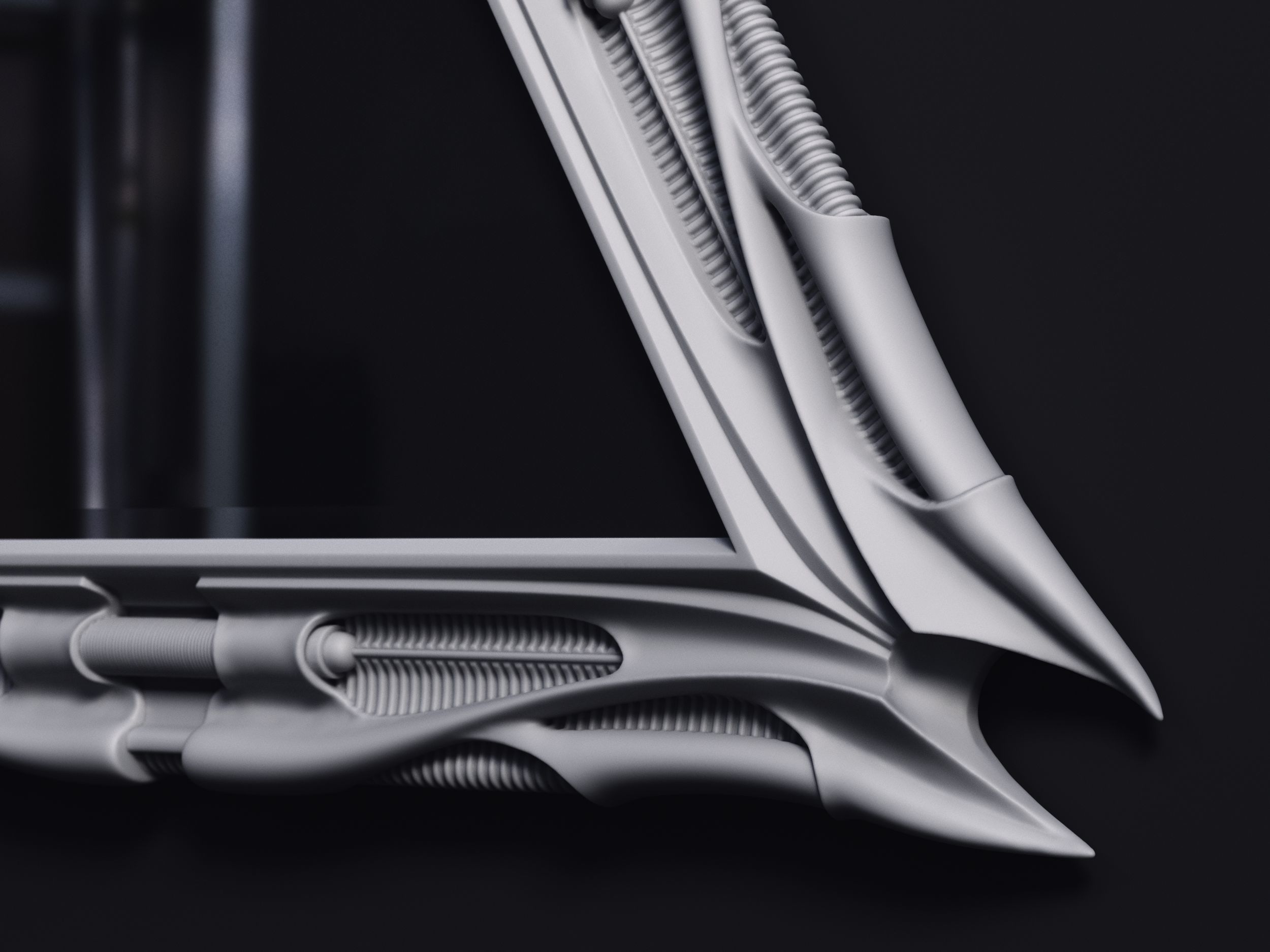 HR Giger Triangular Mirror Printable 3D Model 3D model 3D printable ...