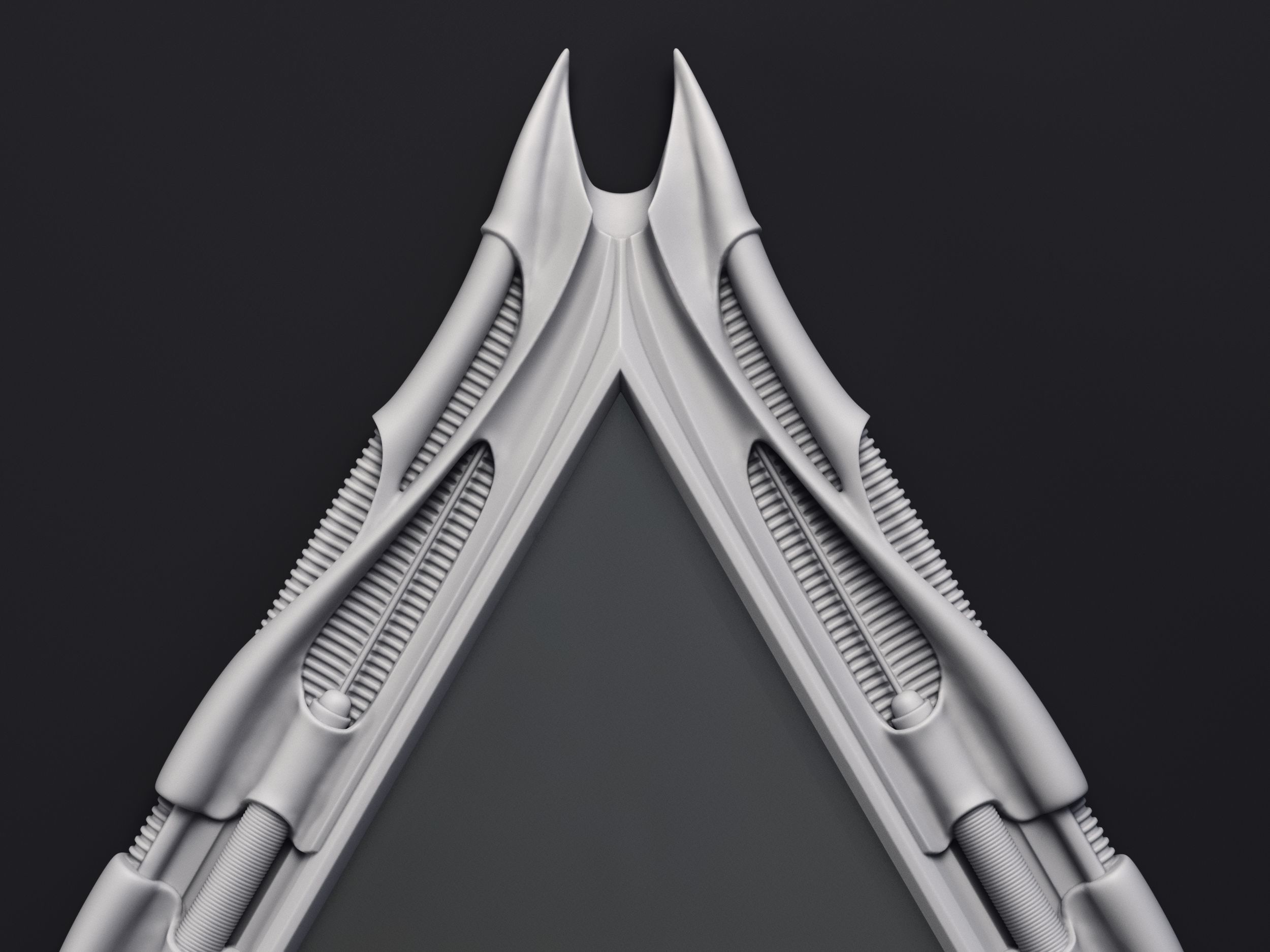 HR Giger Triangular Mirror Printable 3D Model 3D model 3D printable ...