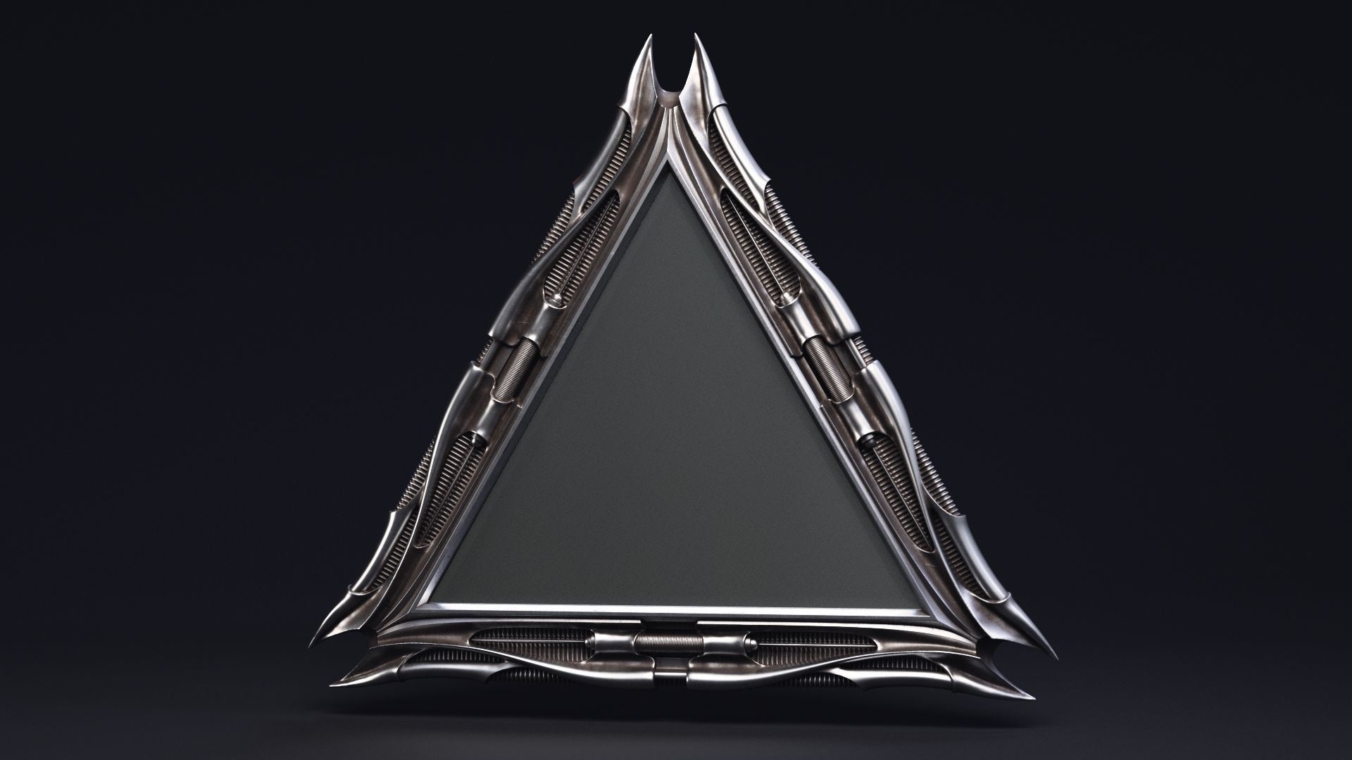 HR Giger Triangular Mirror Printable 3D Model 3D model 3D printable ...