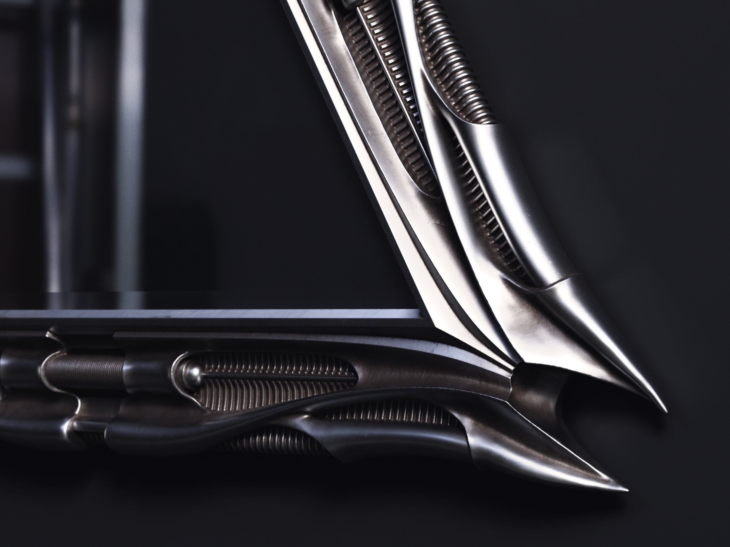 HR Giger Triangular Mirror Printable 3D Model 3D model 3D printable ...