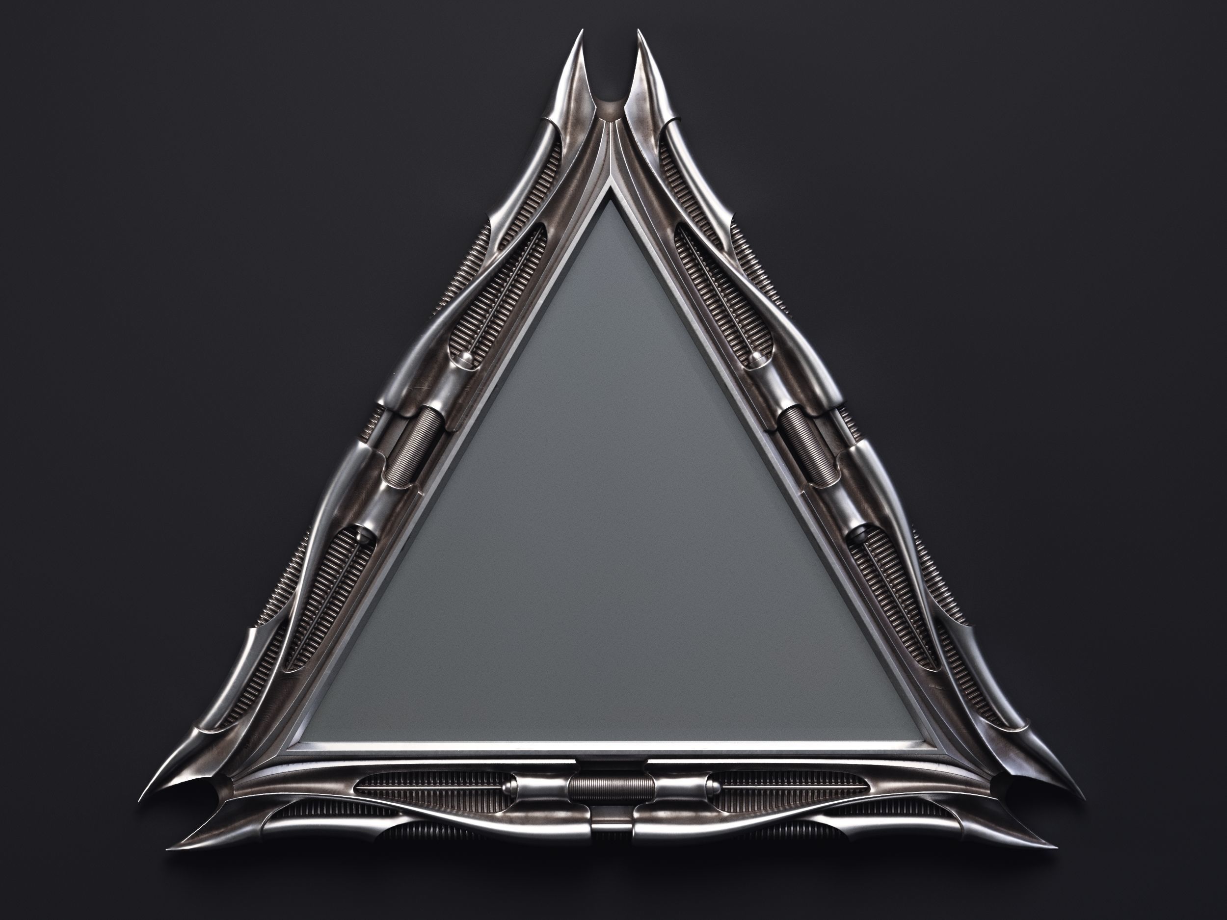 HR Giger Triangular Mirror Printable 3D Model 3D model 3D printable ...