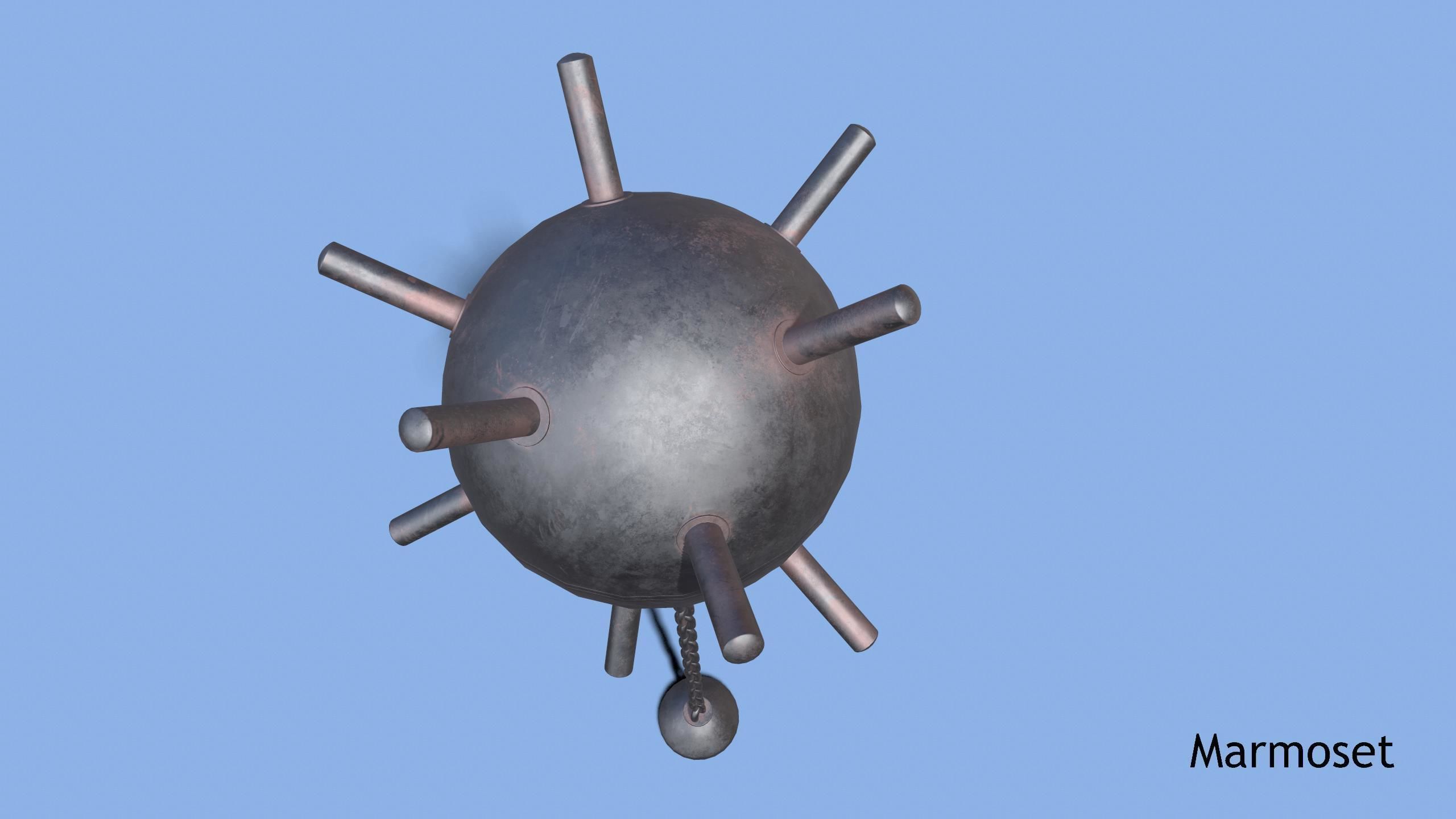 3D model Naval Mine VR / AR / low-poly | CGTrader