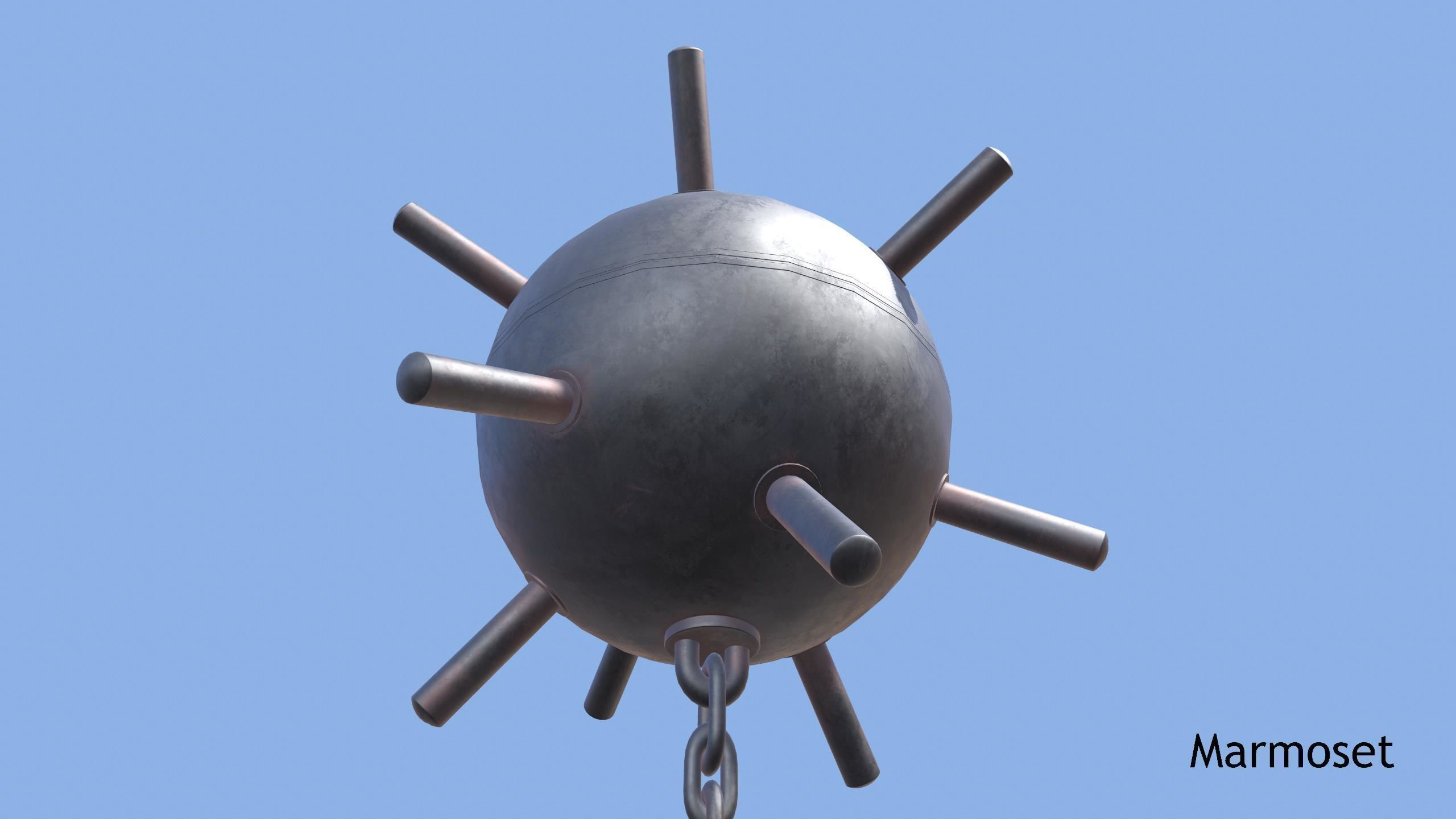 3D model Naval Mine VR / AR / low-poly | CGTrader