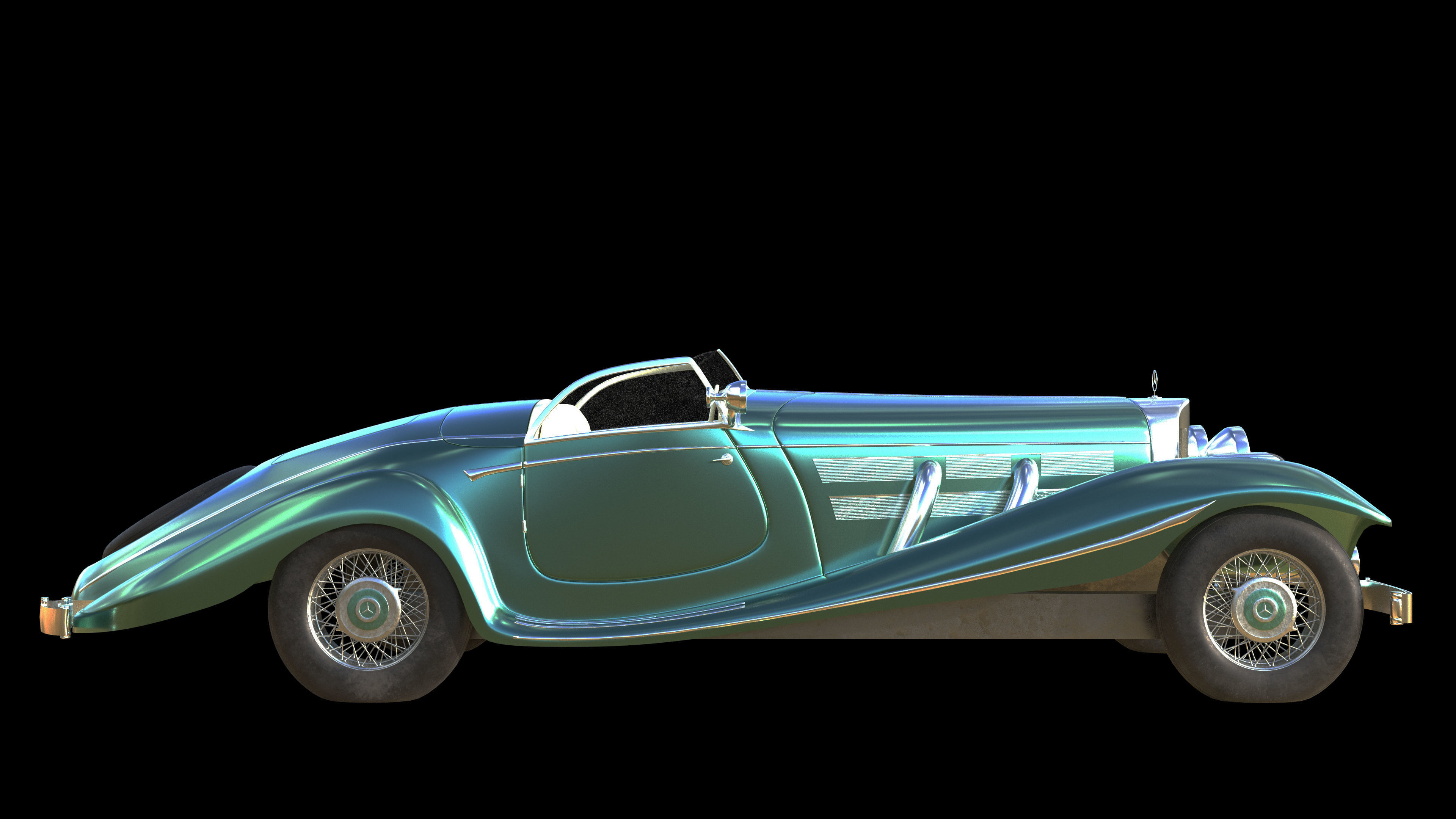 New Mercedes-Benz 540K 3D model | CGTrader