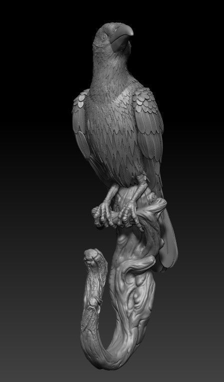 crow raven 3D model 3D printable | CGTrader