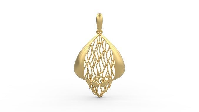 Pendant 595 3D model 3D printable | CGTrader