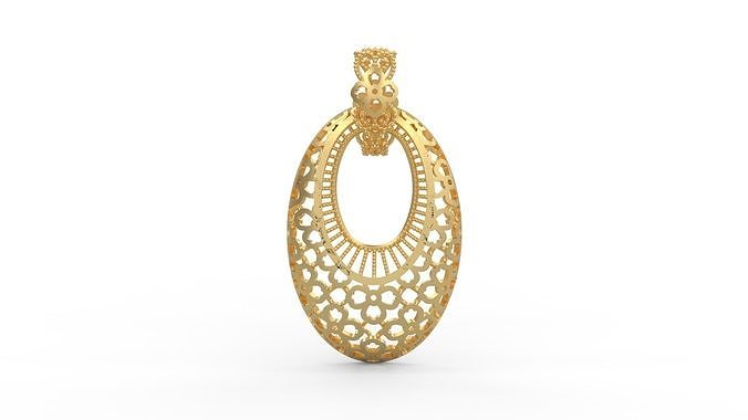Pendant 596 3D model 3D printable | CGTrader