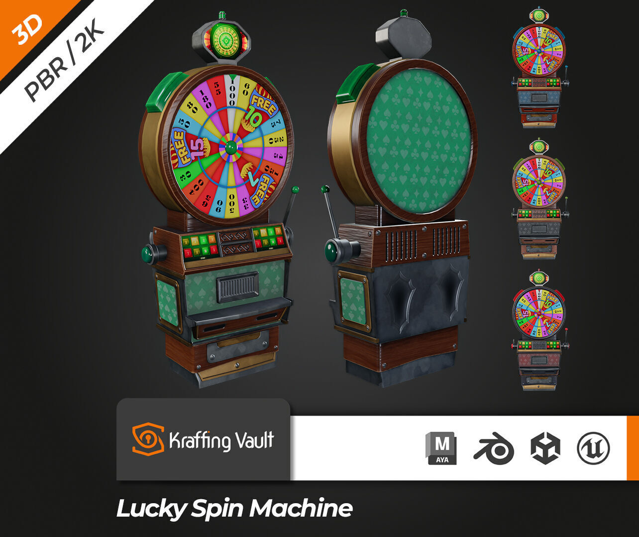 3D model Lucky Spin Machine VR / AR / low-poly | CGTrader