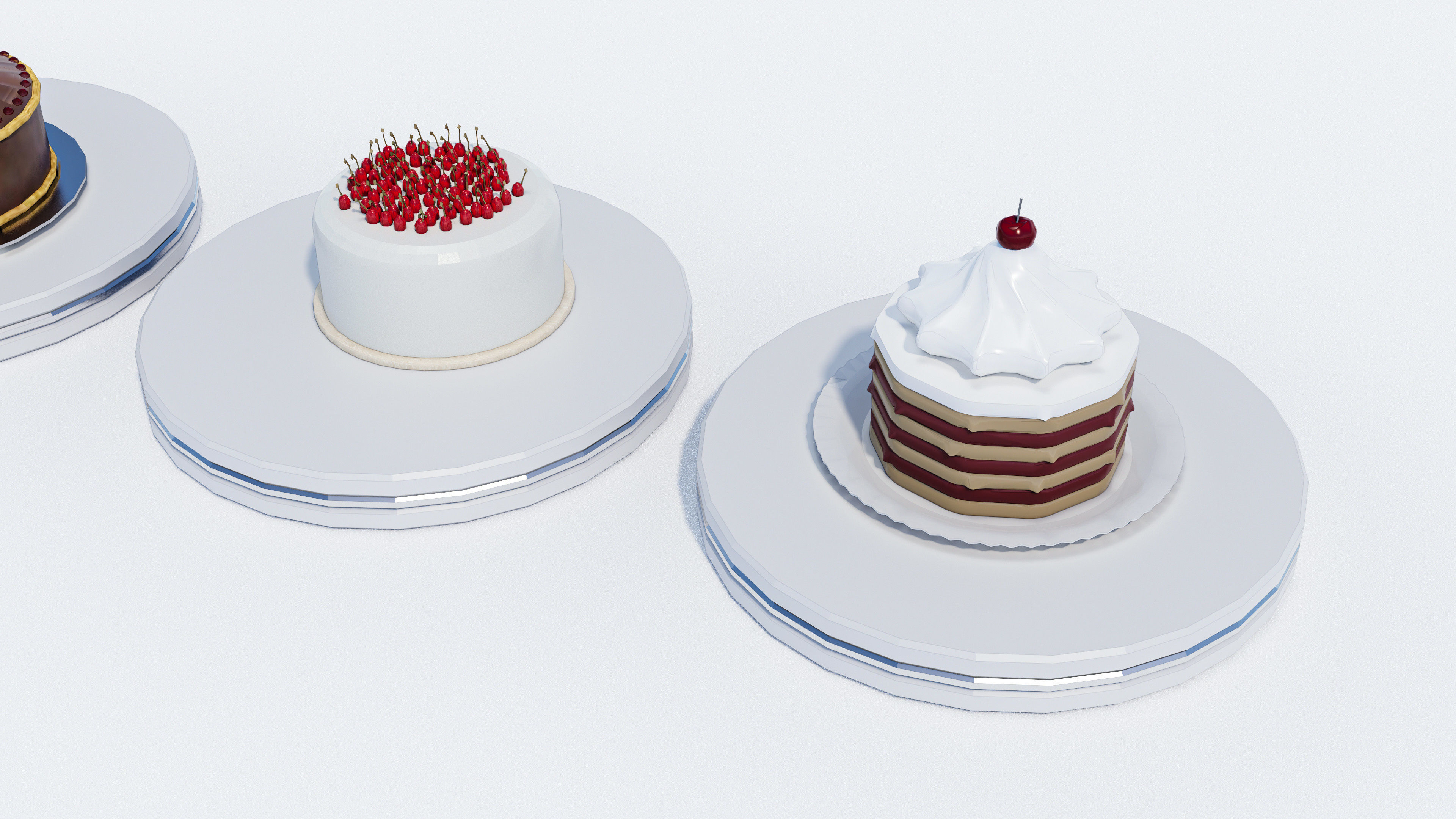 Cake Display 3D model | CGTrader