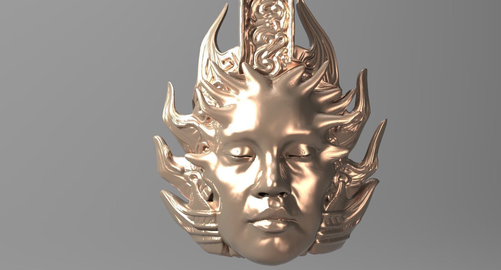 Aztec Head Sculpture 1 3D model | CGTrader