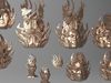 Aztec Crown statue collection 1 3D model | CGTrader