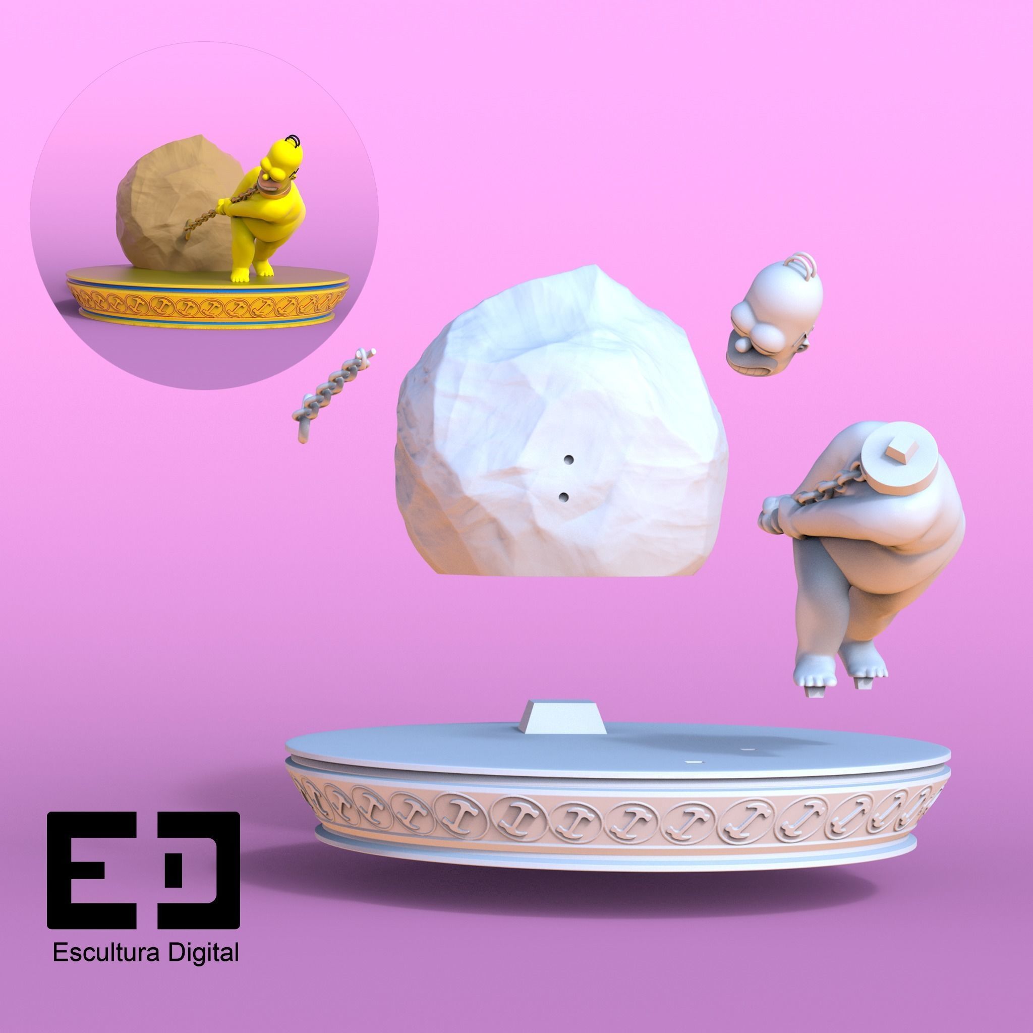 Homero magio - Homer Magio 3D model 3D printable | CGTrader