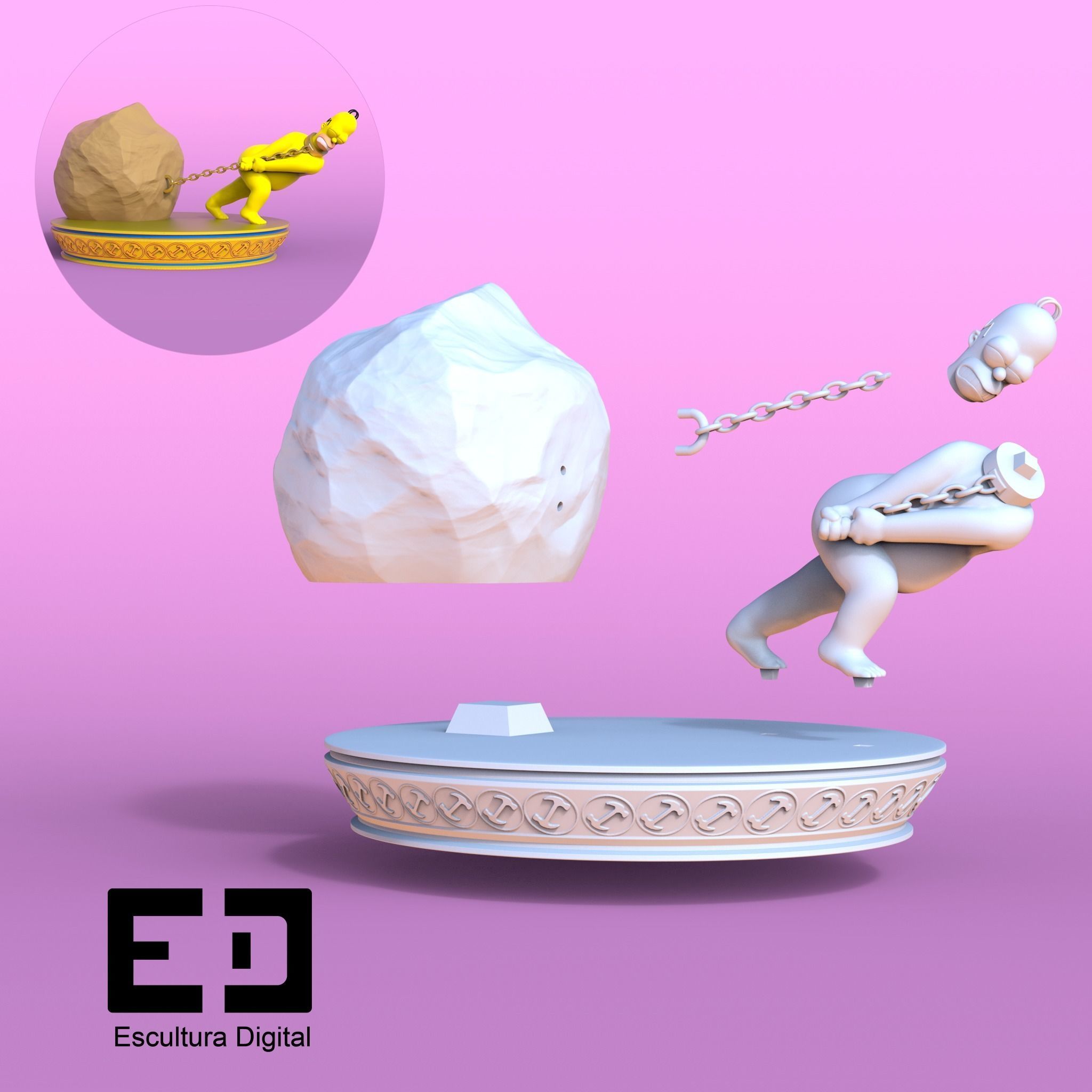 Homero magio - Homer Magio 3D model 3D printable | CGTrader