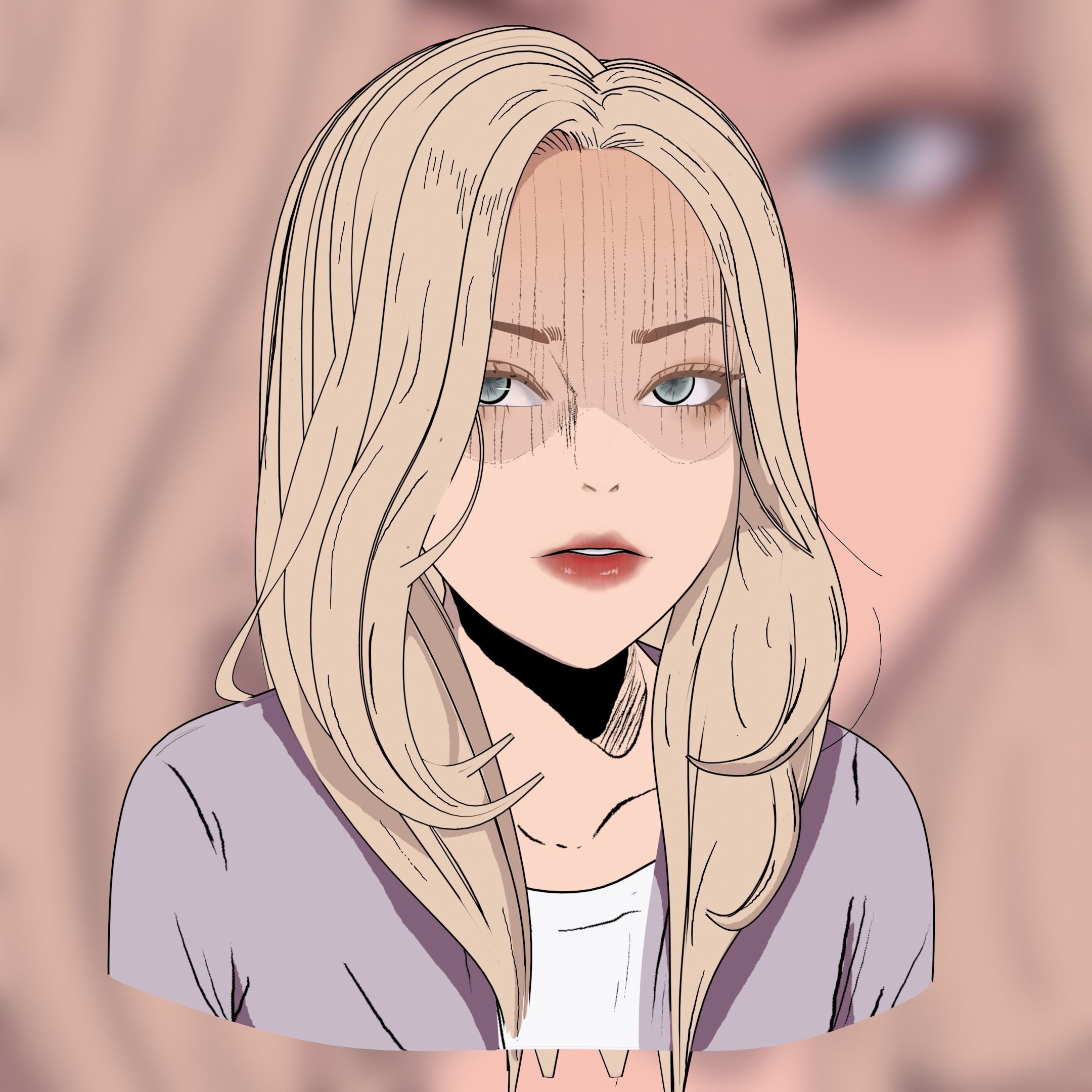 3d Webtoon Girl 3D model rigged | CGTrader