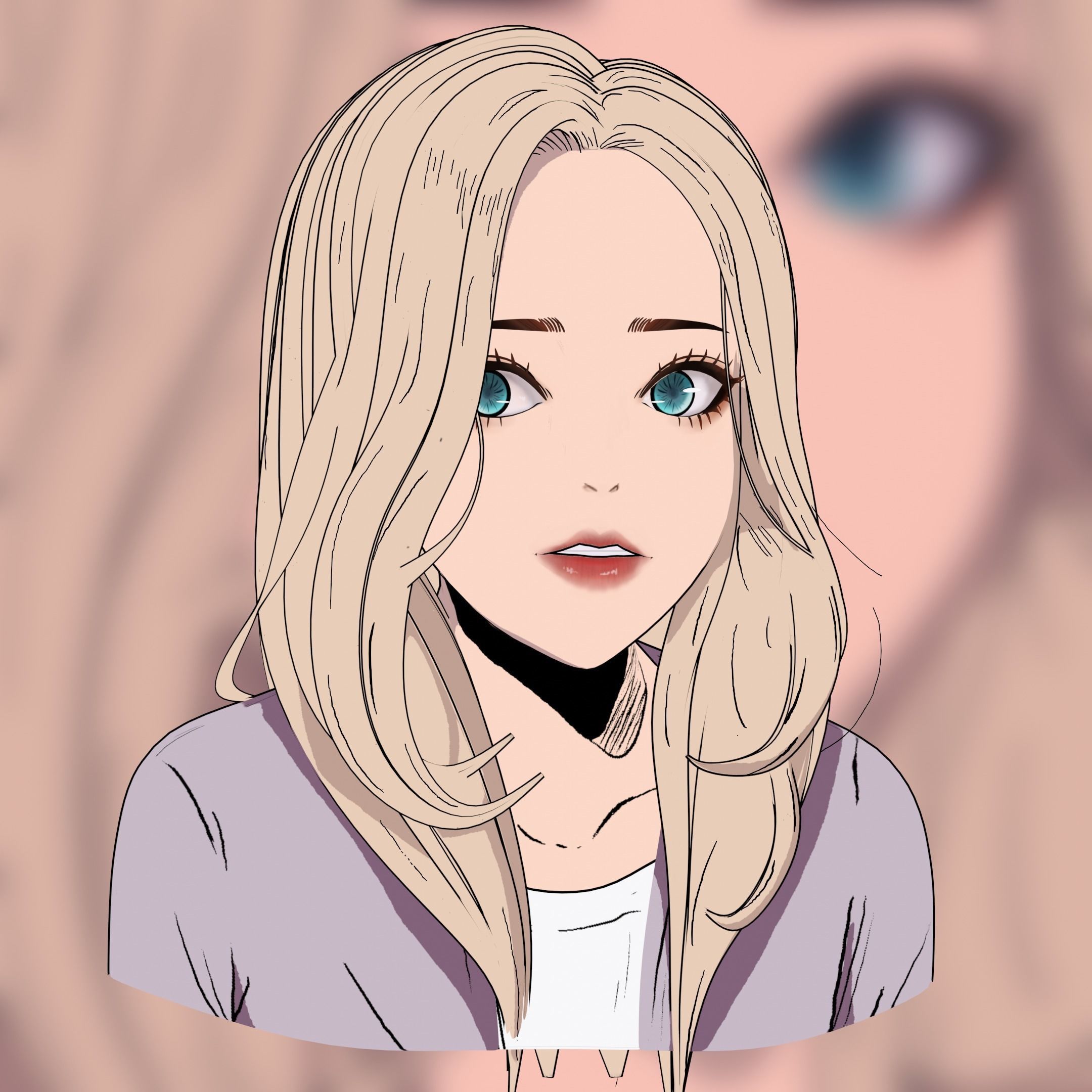 3d Webtoon Girl 3D model rigged | CGTrader