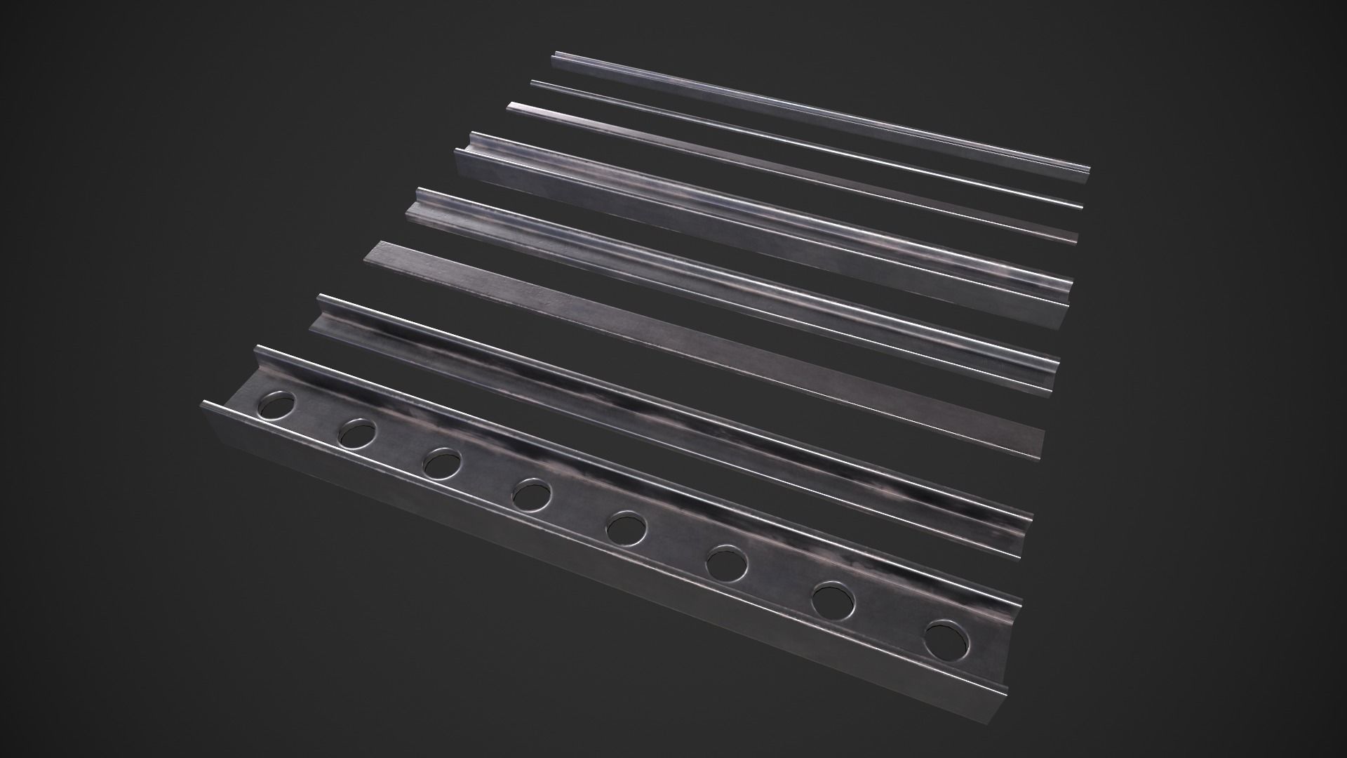 3D model Generic Steel Beams VR / AR / low-poly | CGTrader