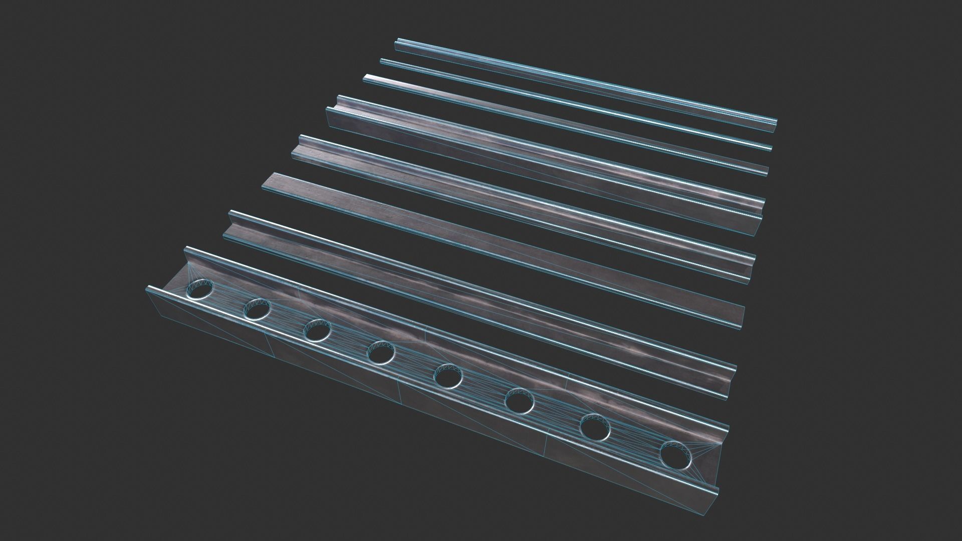 3D model Generic Steel Beams VR / AR / low-poly | CGTrader