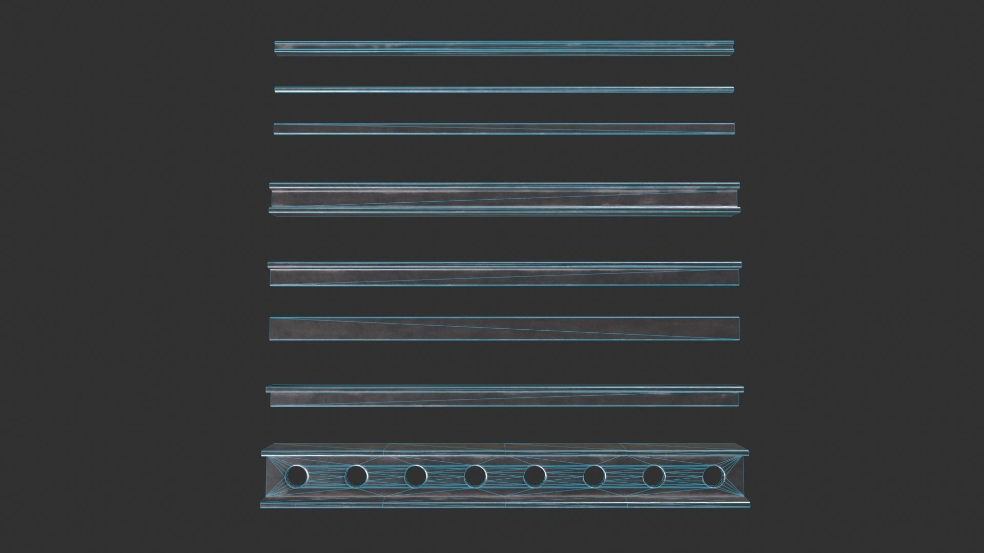 3D model Generic Steel Beams VR / AR / low-poly | CGTrader