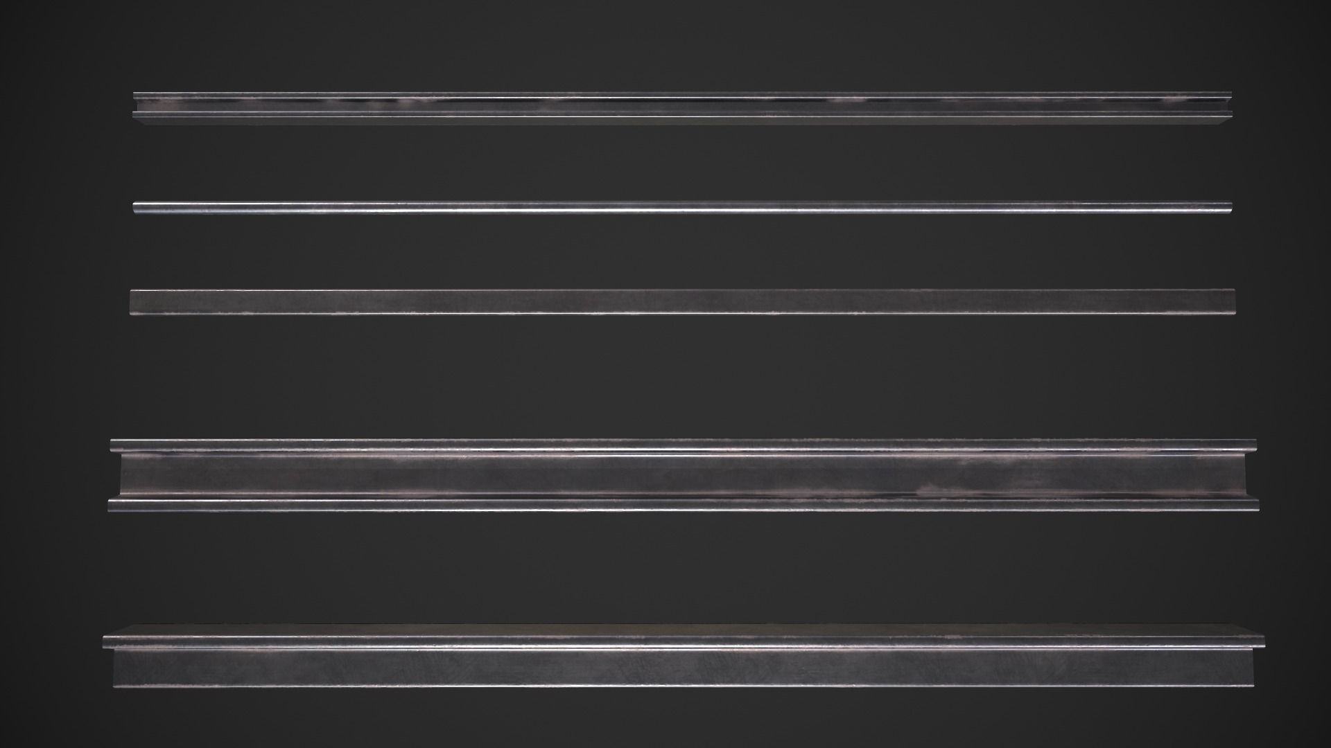 3D model Generic Steel Beams VR / AR / low-poly | CGTrader