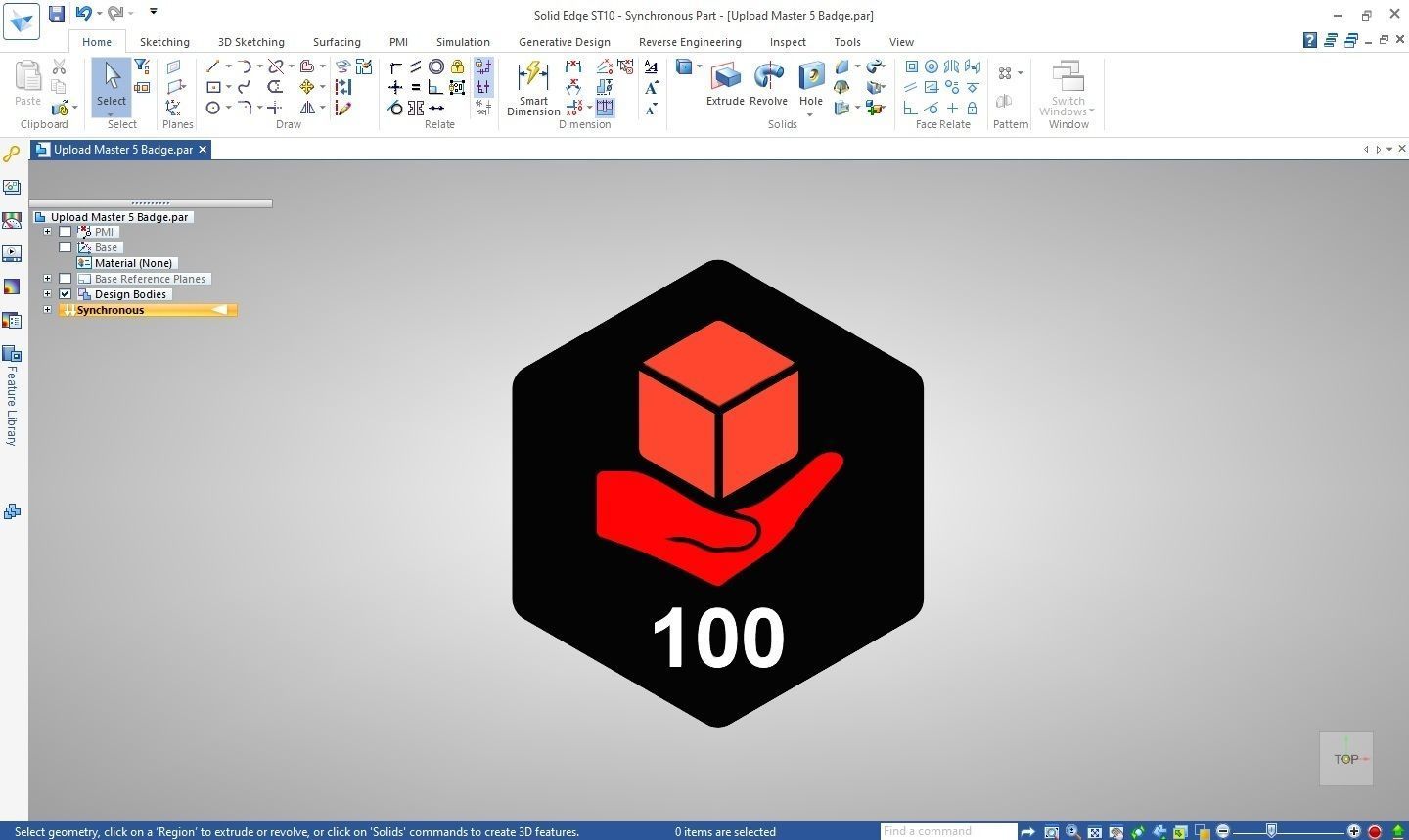 Upload Master 5 Badge free 3D model | CGTrader
