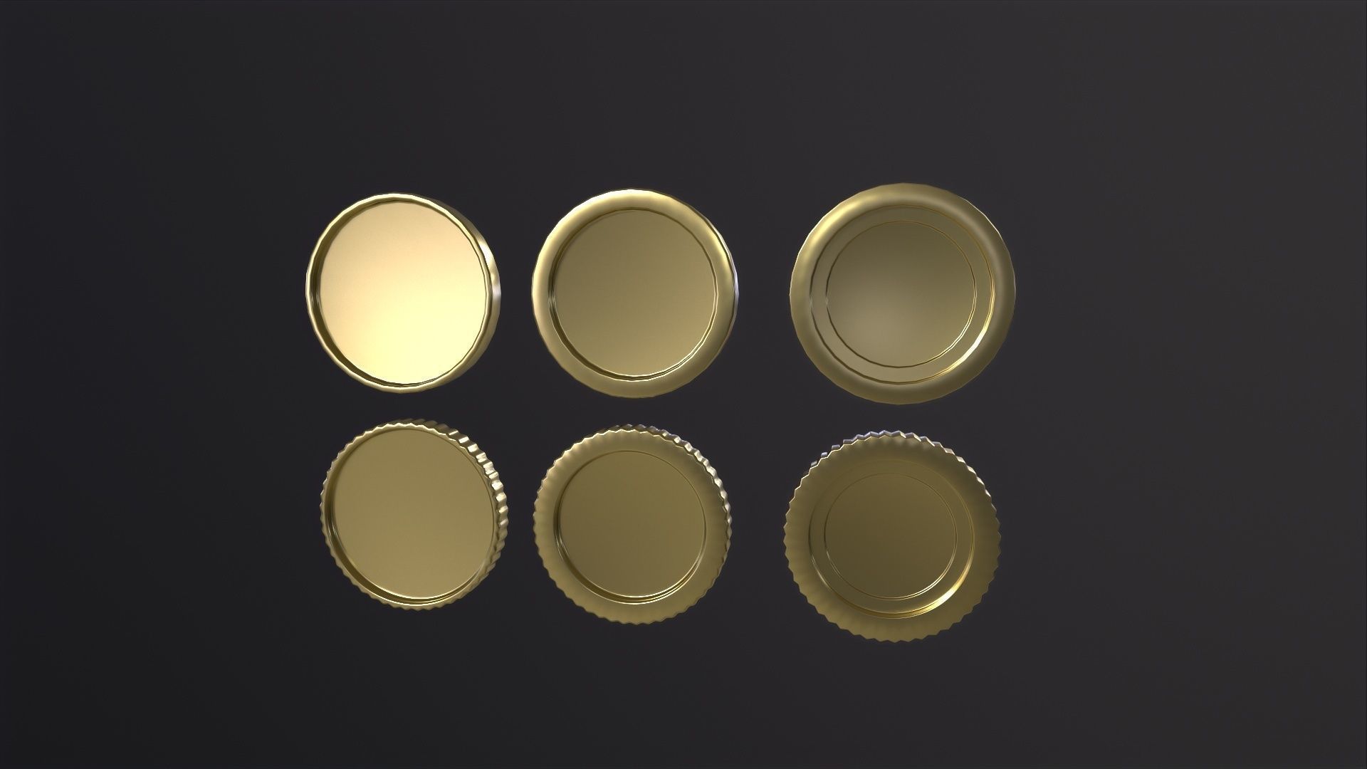 3D model Clean coins 3D Model VR / AR / low-poly | CGTrader